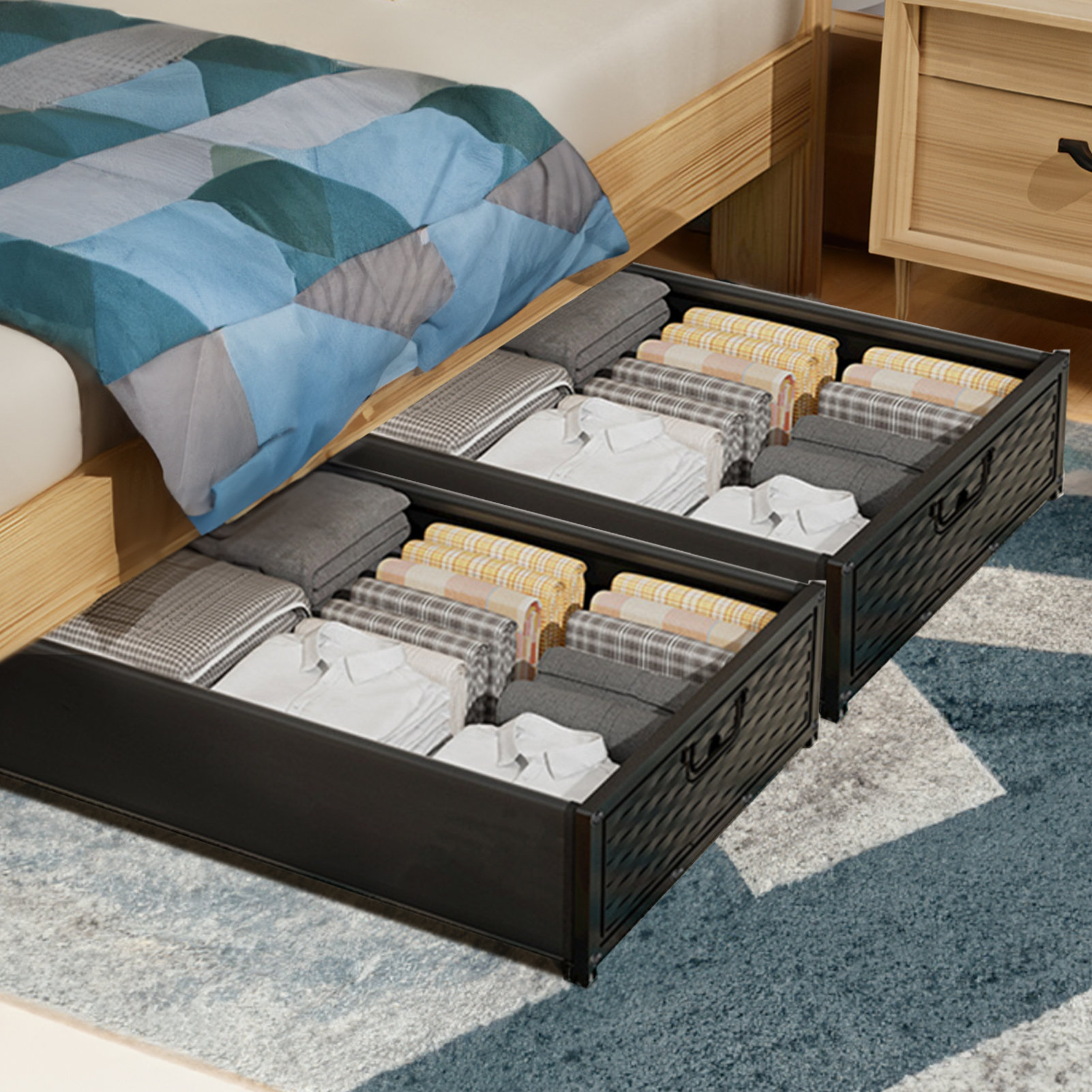 Rebrilliant Large Plastic Underbed Storage & Reviews | Wayfair