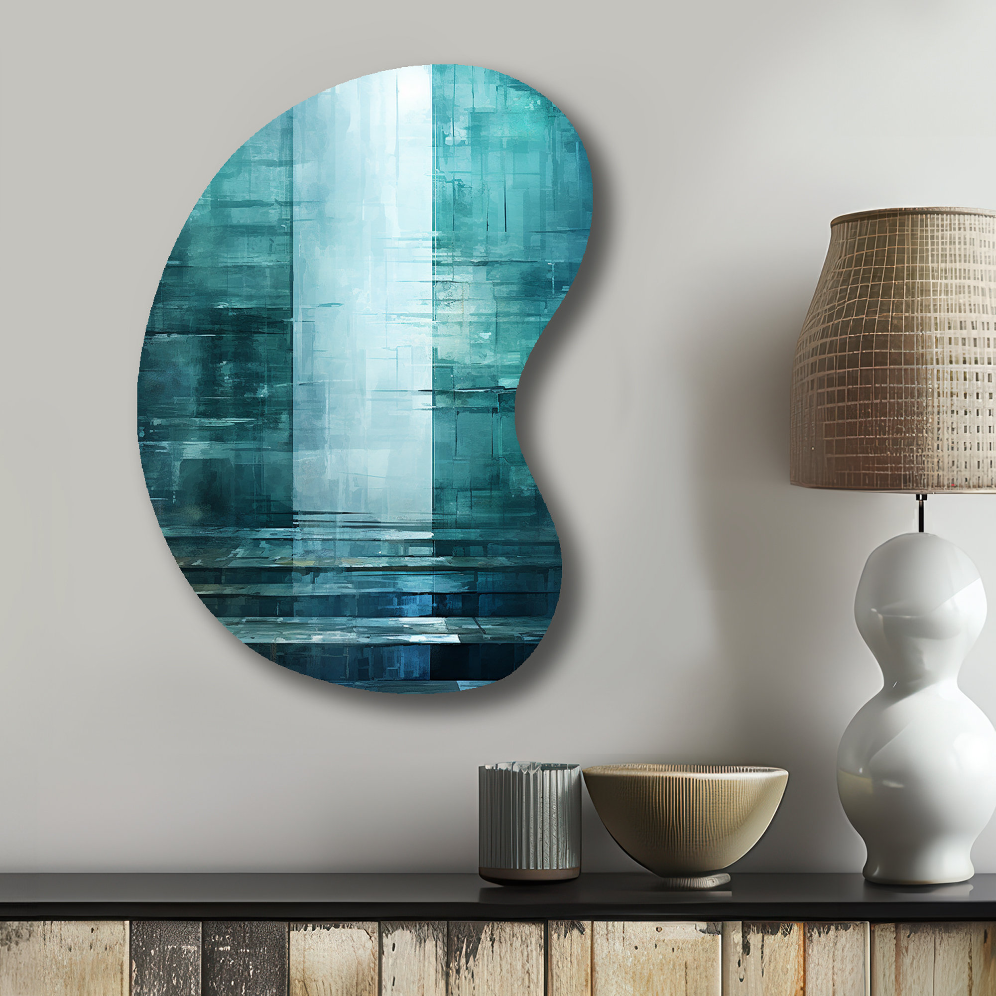Design Art Door To The Other Side Turquoise Riverside - Abstract ...