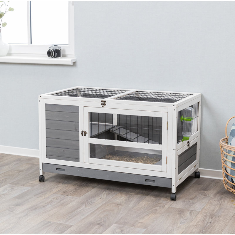 TRIXIE natura Indoor Rabbit Hutch, Pet House for Rabbits & Guinea Pigs ...