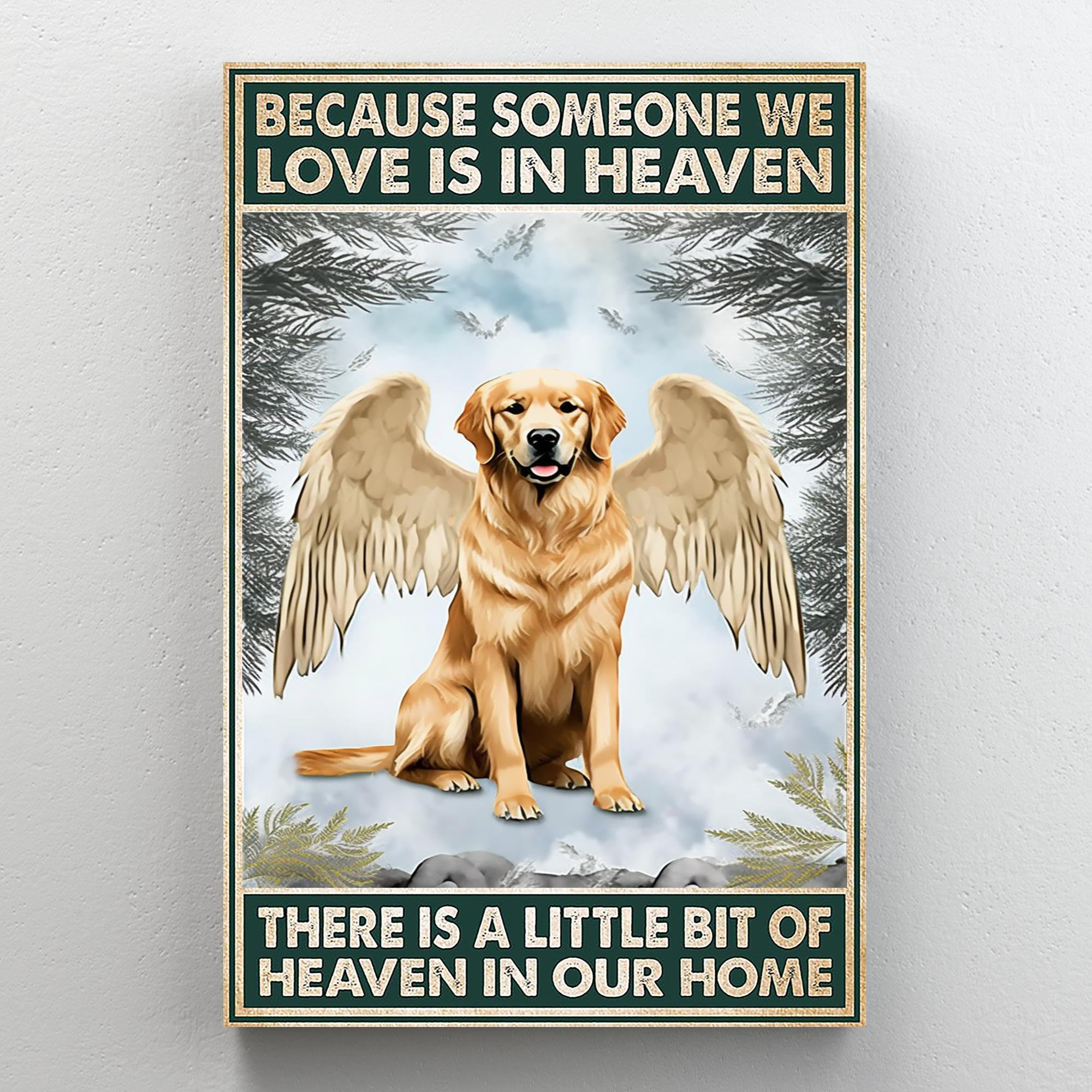 Trinx Dog Love Is In Heaven - 1 Piece Rectangle Graphic Dog Love Is In ...