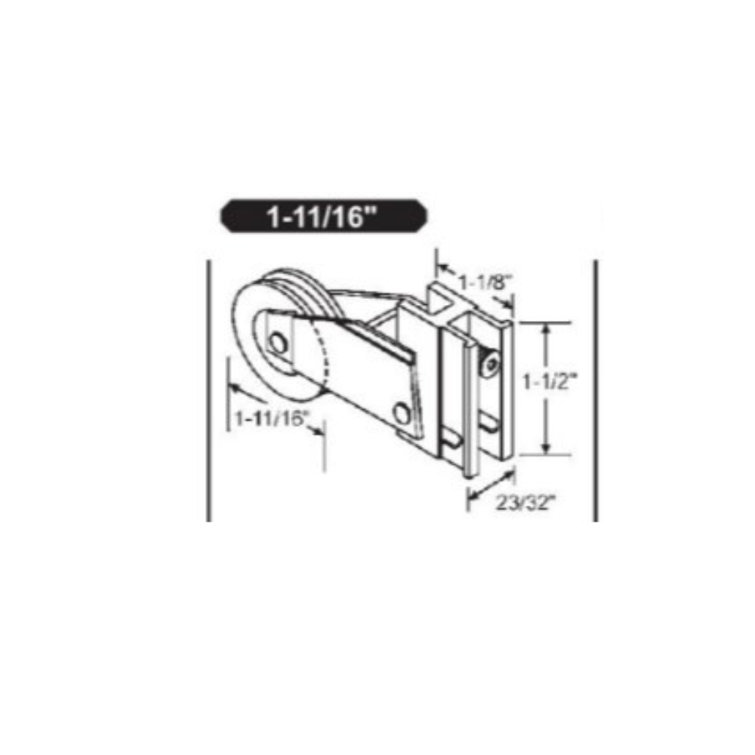 G.A.S. Hardware Daryl Roller For Sliding Door Rollers | Wayfair