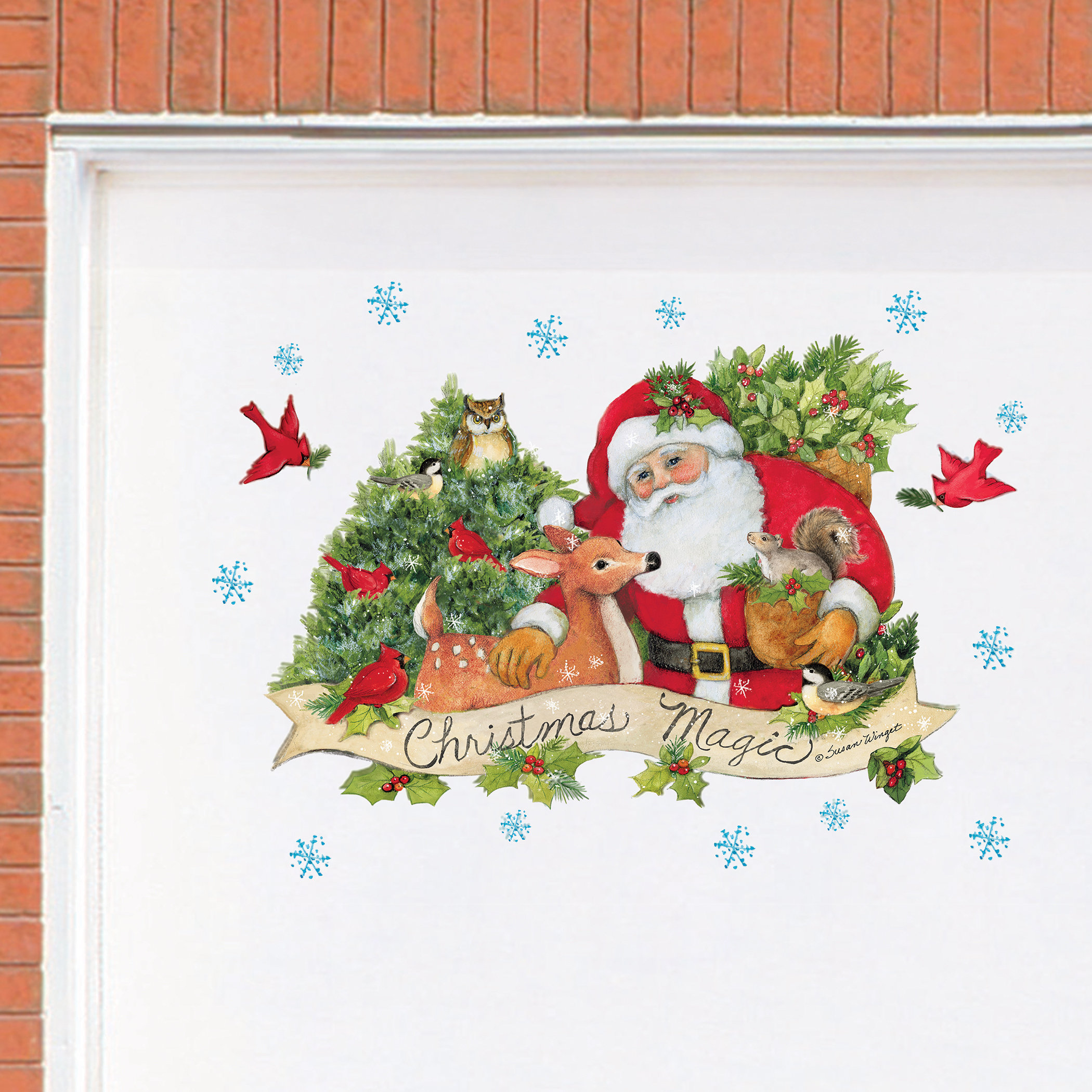 The Holiday Aisle® Santa Garage Magnet | Wayfair