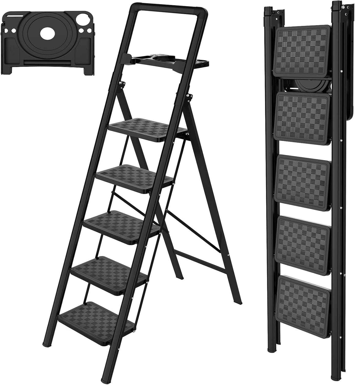 WFX Utility™ Step Ladder, Step Ladder Folding Step Stool, Portable ...
