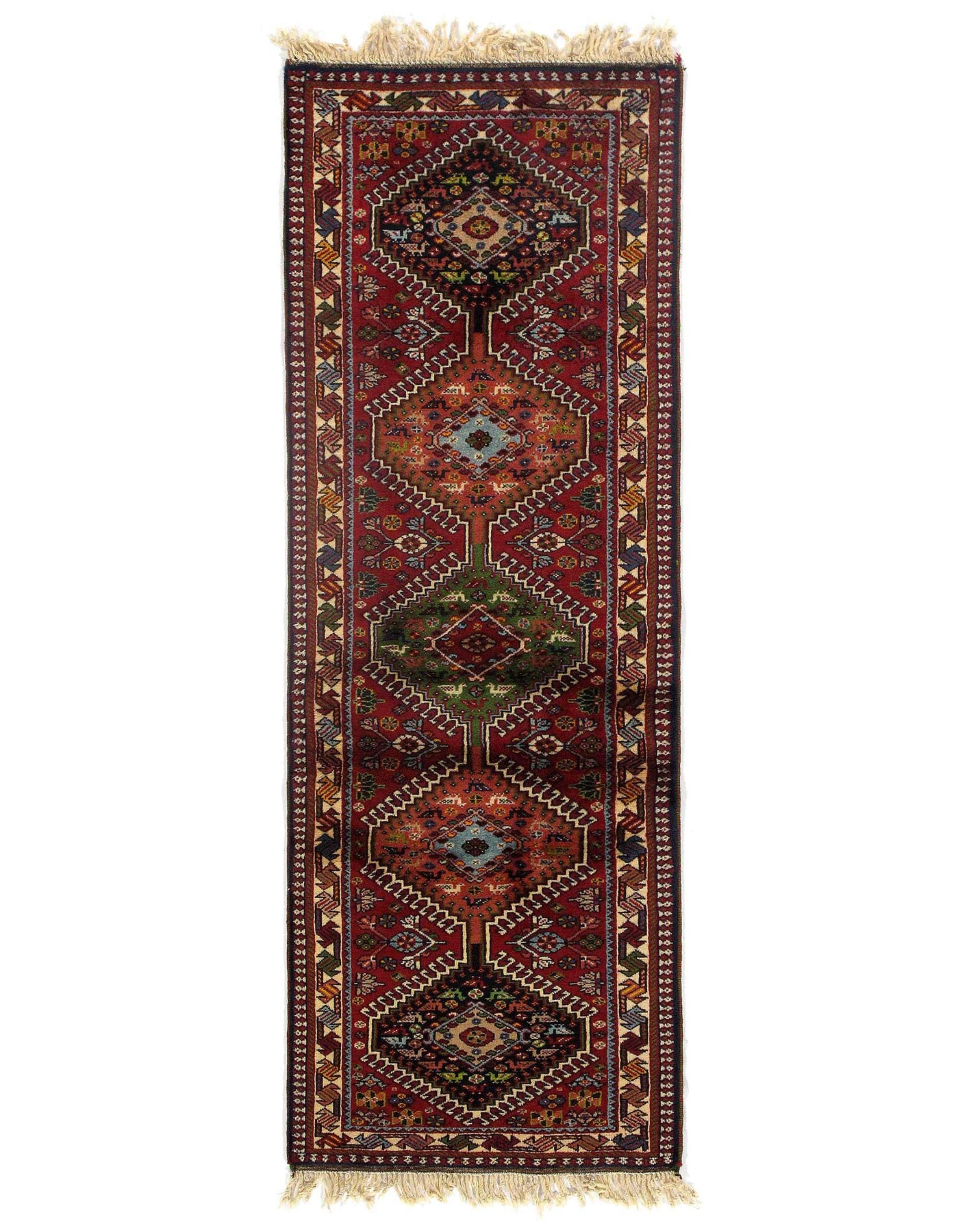 Isabelline Oriental Handmade Runner 2' x 5'5'' Cotton/Wool Area Rug in ...