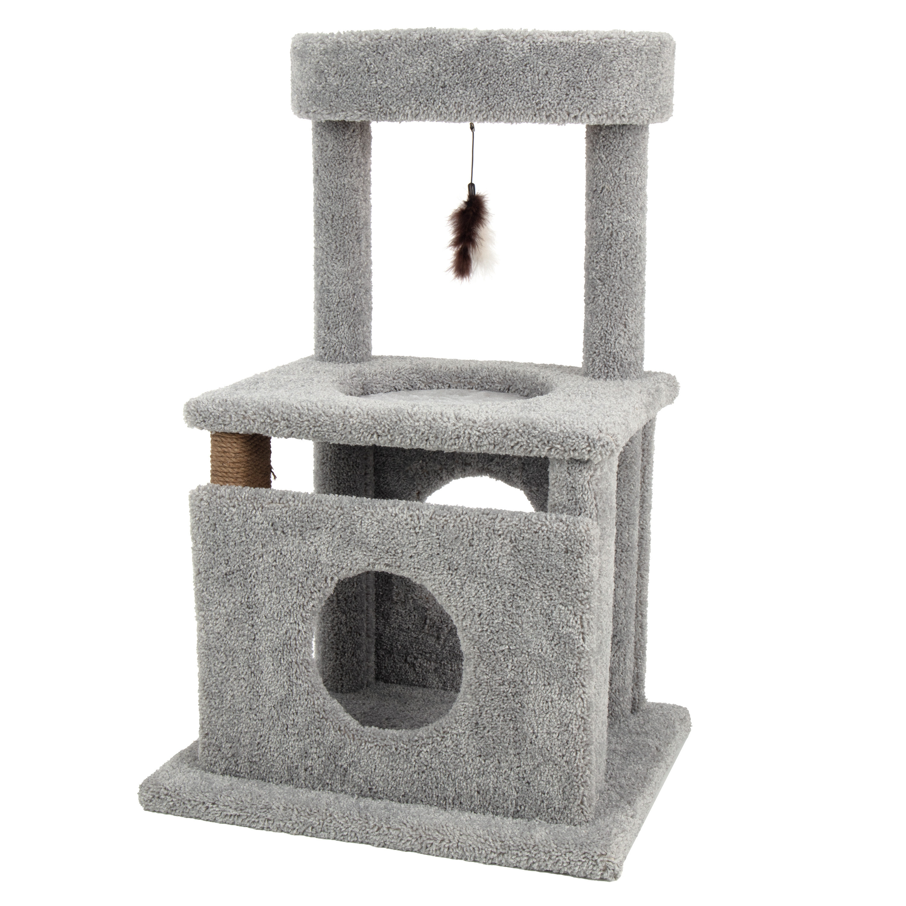 Ware Pet Products Kitty Quick 37-In Real Carpet Contemporary Cuddler ...