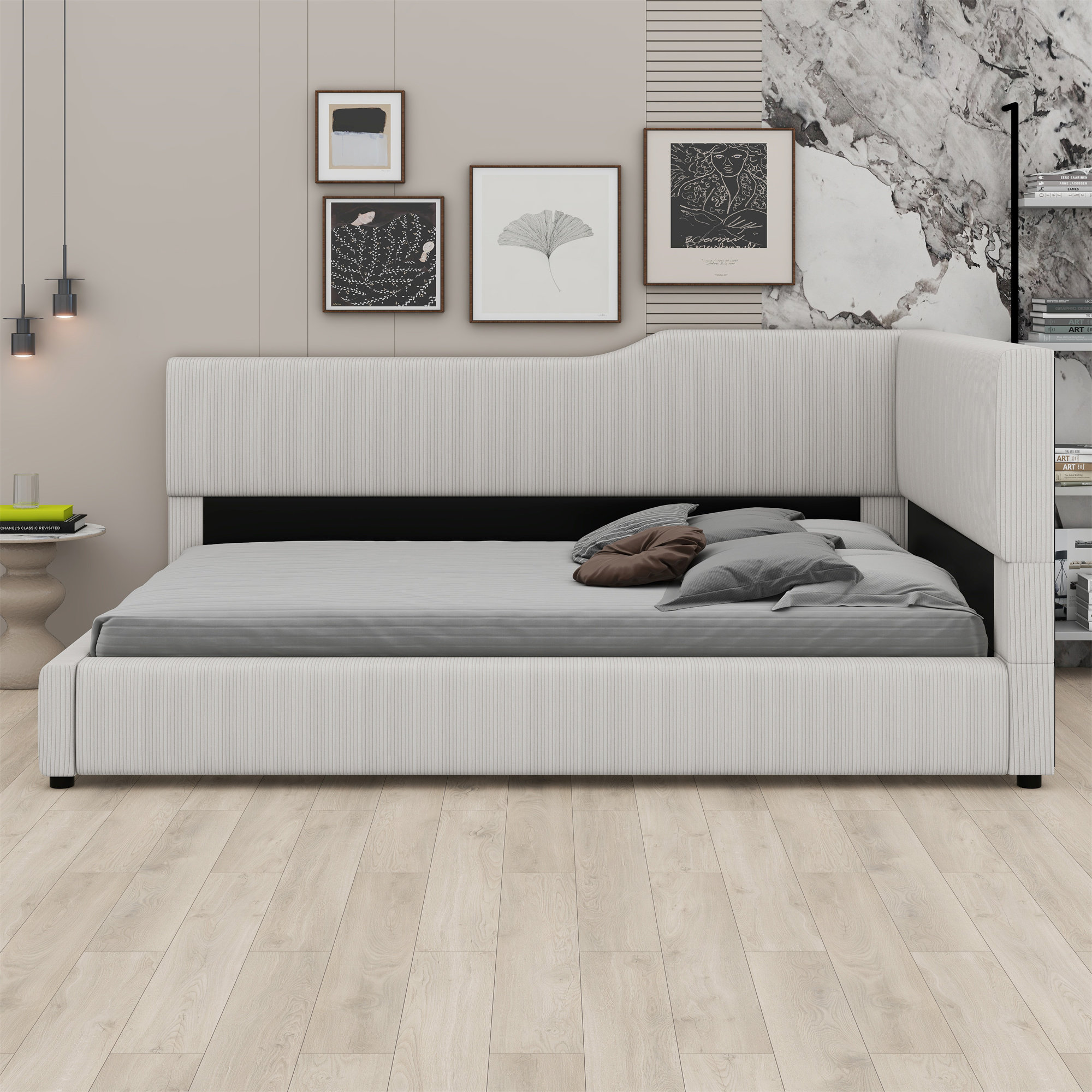 Latitude Run® L-Shaped Daybed Upholstered Daybed | Wayfair