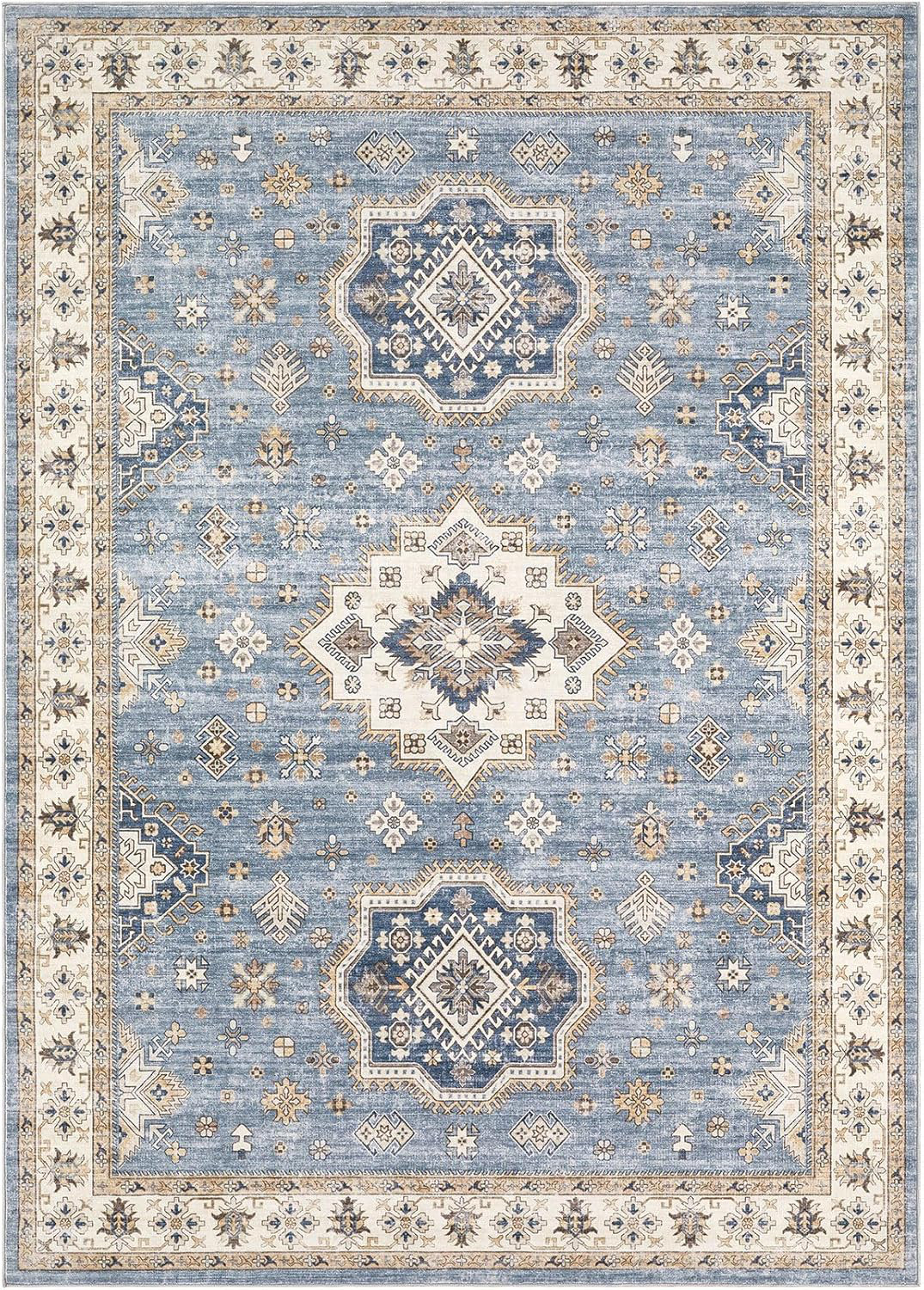 Bloomsbury Market Washable Rugs For Living Room: Vintage Large 10X14 ...