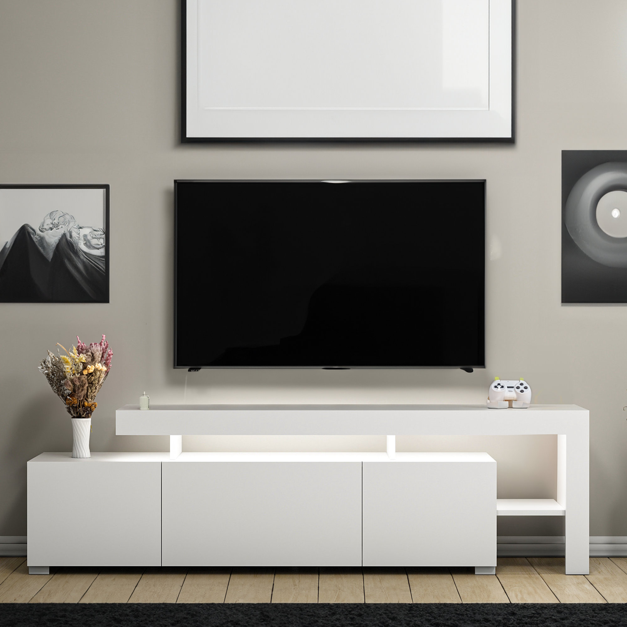 Orren Ellis Tv Stand For Tvs Up To 70'' | Wayfair