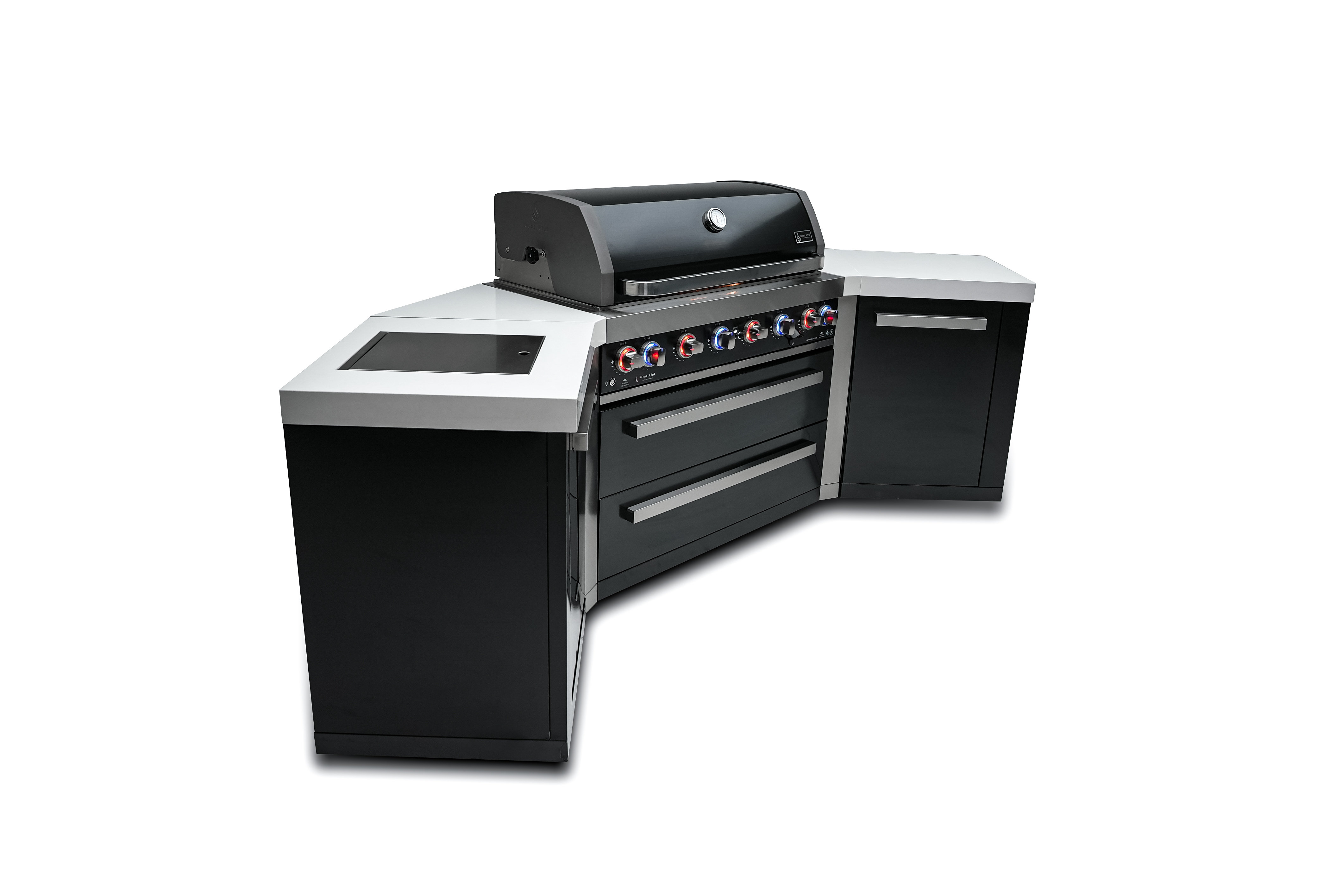 Mont Alpi Mai805-bss45 44-inch 6-burner 115000 Btu 45 Degree Black ...