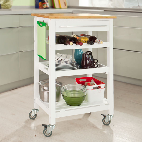Brambly Cottage Liberty Wood Kitchen Cart & Reviews | Wayfair.co.uk