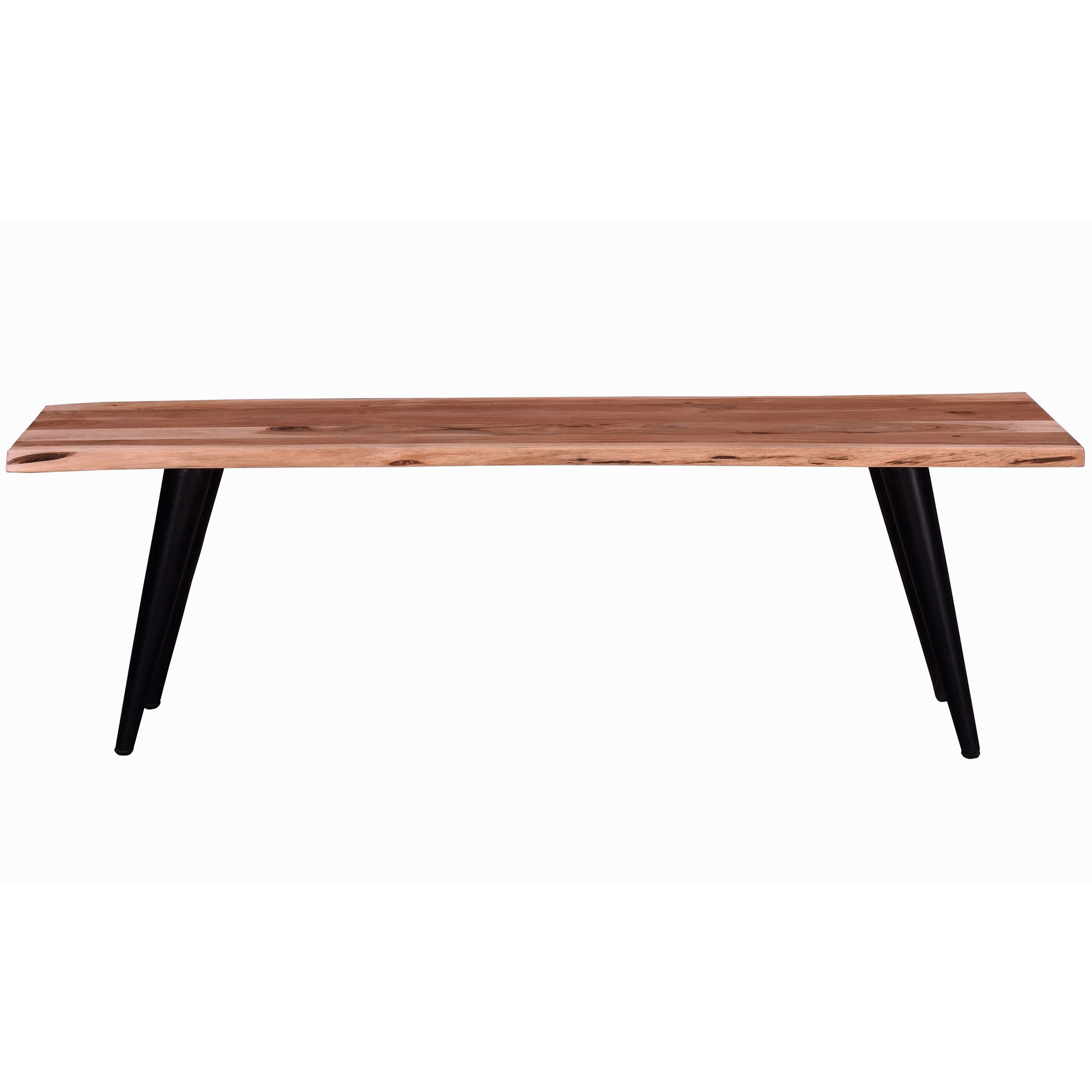 Millwood Pines Therese Natural Rustic Wood Live Edge Bench & Reviews ...
