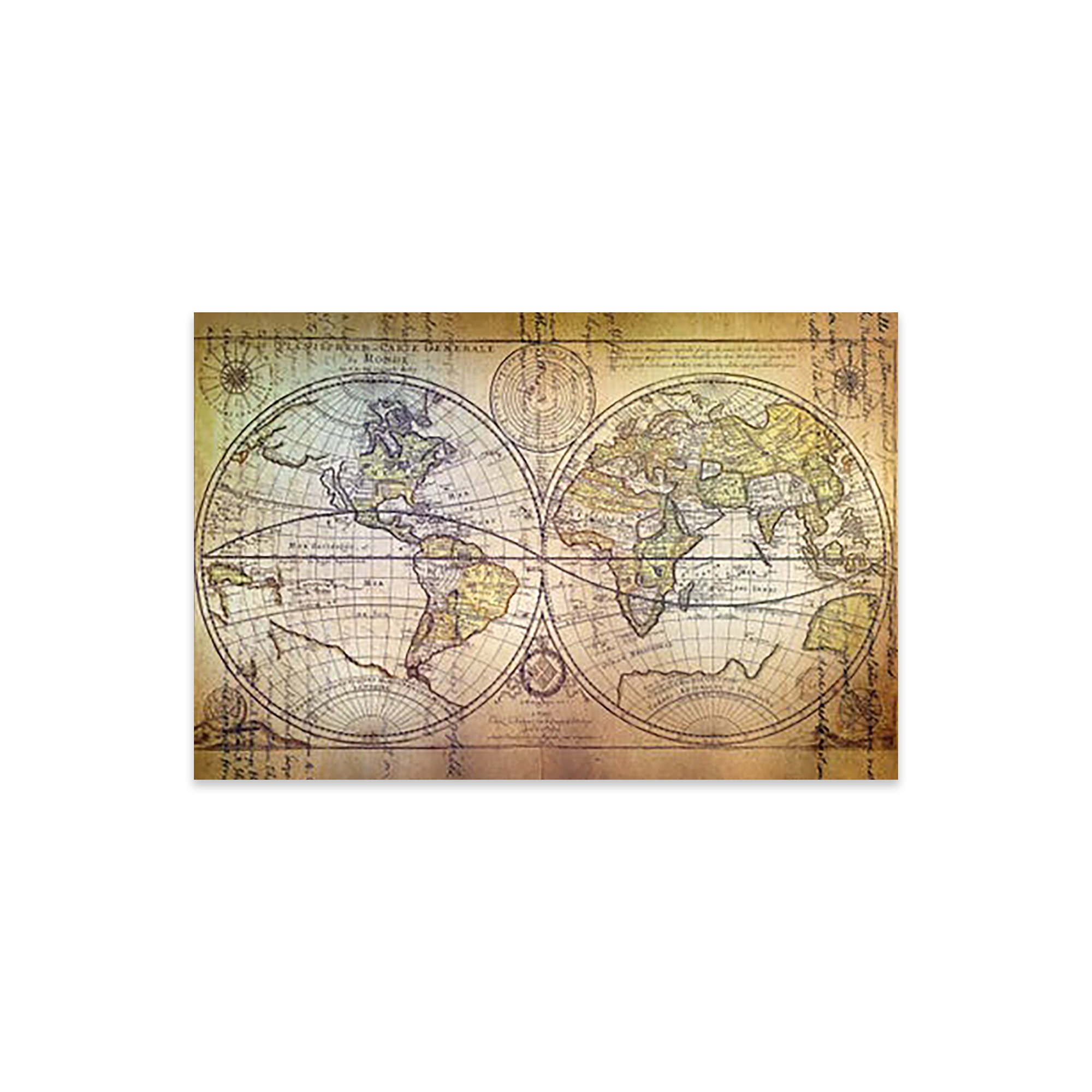 Williston Forge Planisphere Carte Print On Acrylic Glass - Wayfair Canada