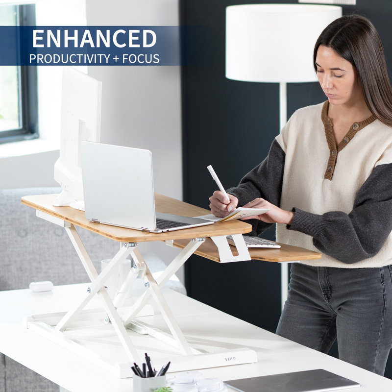 Vivo VIVO Height Adjustable Standing Desk Converter (DESK-V000K Series ...