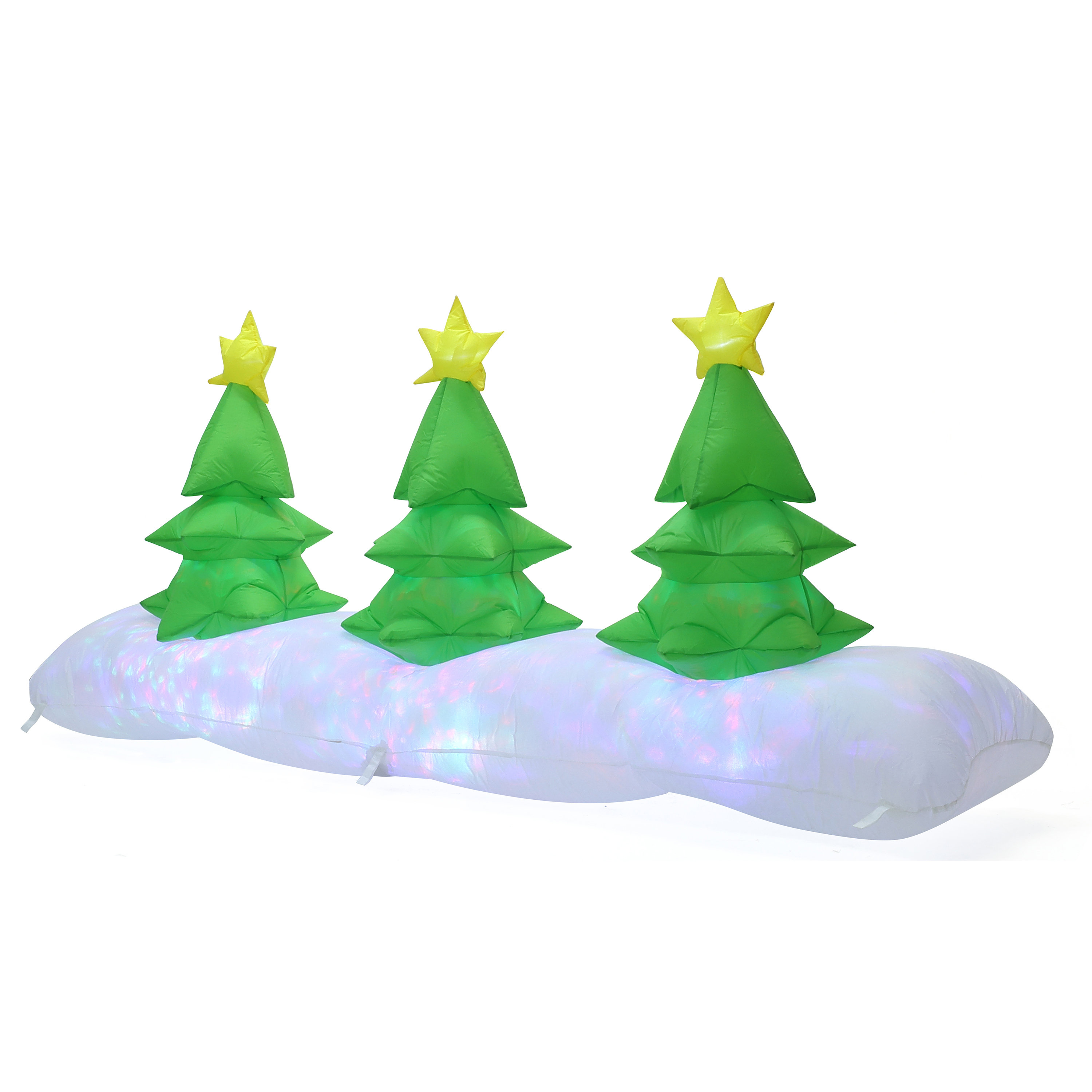 The Holiday Aisle® 8.2 Ft Long Christmas Tree Inflatable with Festive ...