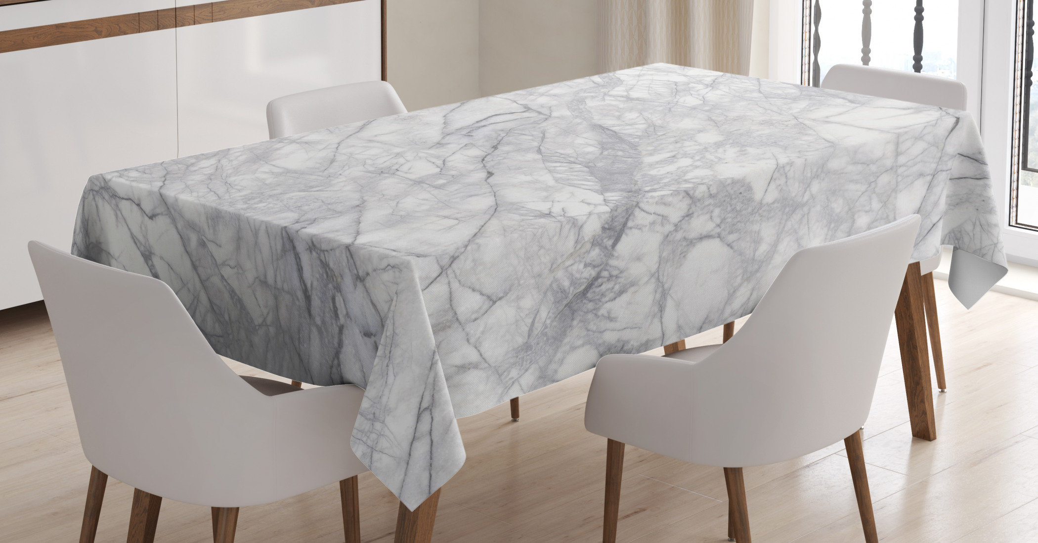 East Urban Home Marble Tablecloth | Wayfair