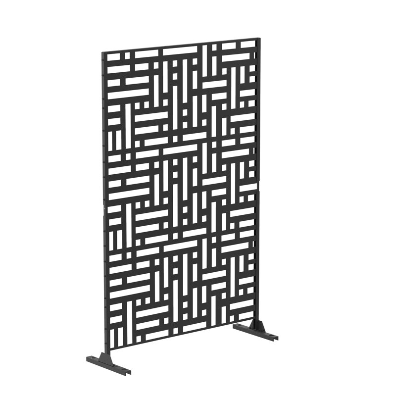 UIXE Stanaford 76'' x 47.2'' Privacy Metal Screen Fence Panel | Wayfair