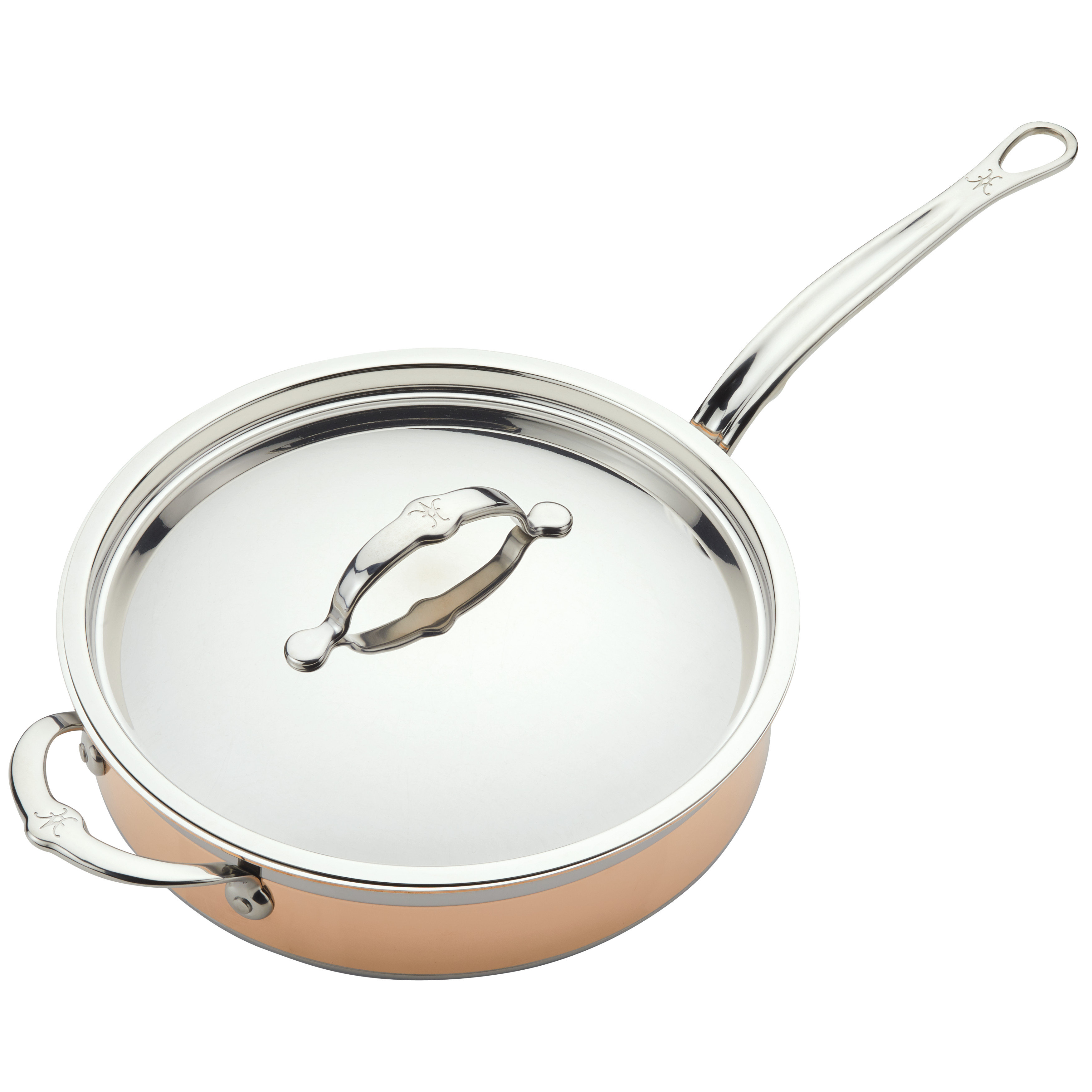 Hestan CopperBond 3.5 QT Covered Saute' w/ Helper Handle | Wayfair