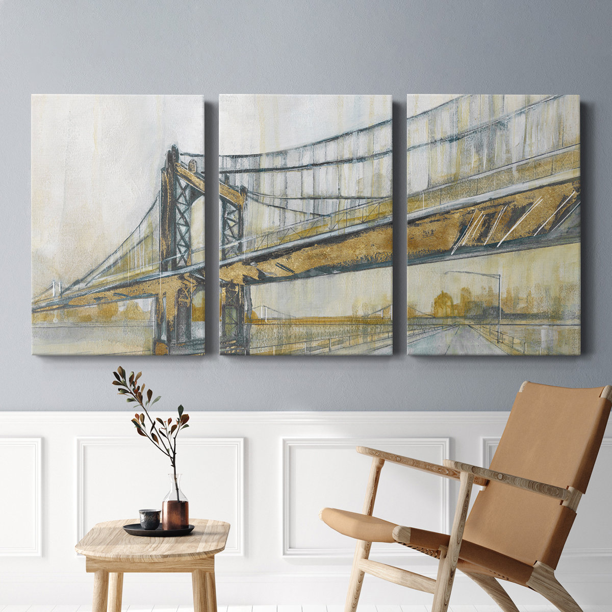 Red Barrel Studio® Brooklyn Rain- Premium Gallery Wrapped Canvas ...