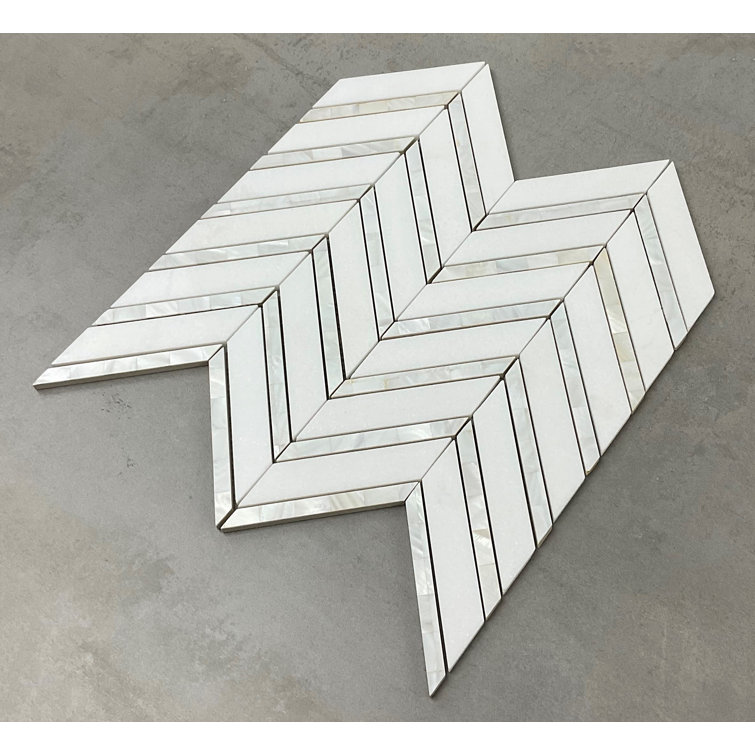 ES Stone Chervon Natural Stone Mosaic Floor Tile - Wayfair Canada