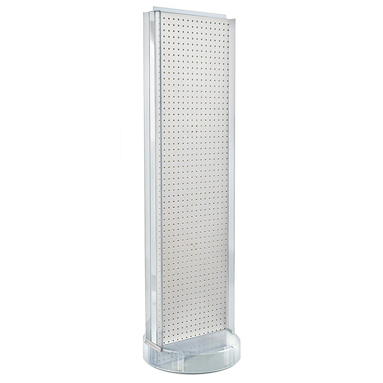 Azar Displays Two-Sided Pegboard Floor Display w/ C-Channel Sides on ...
