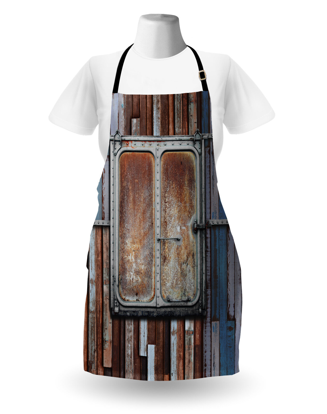 East Urban Home Rustic Apron Unisex, Ship Door Sea Marine, Adult Size ...