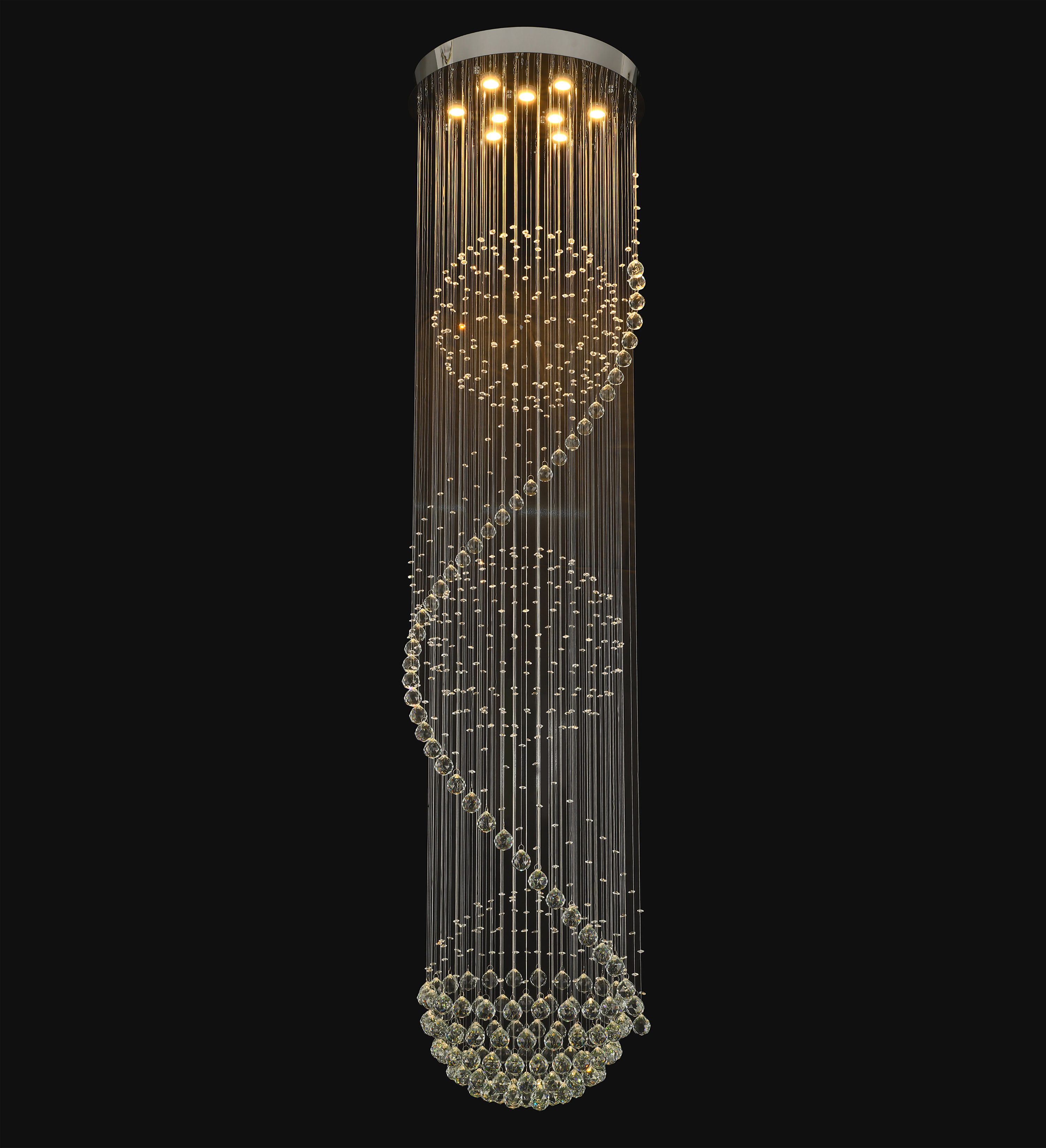 House of Hampton® Heavenlyn 9 - Light Chrome Chandelier With Crystal ...