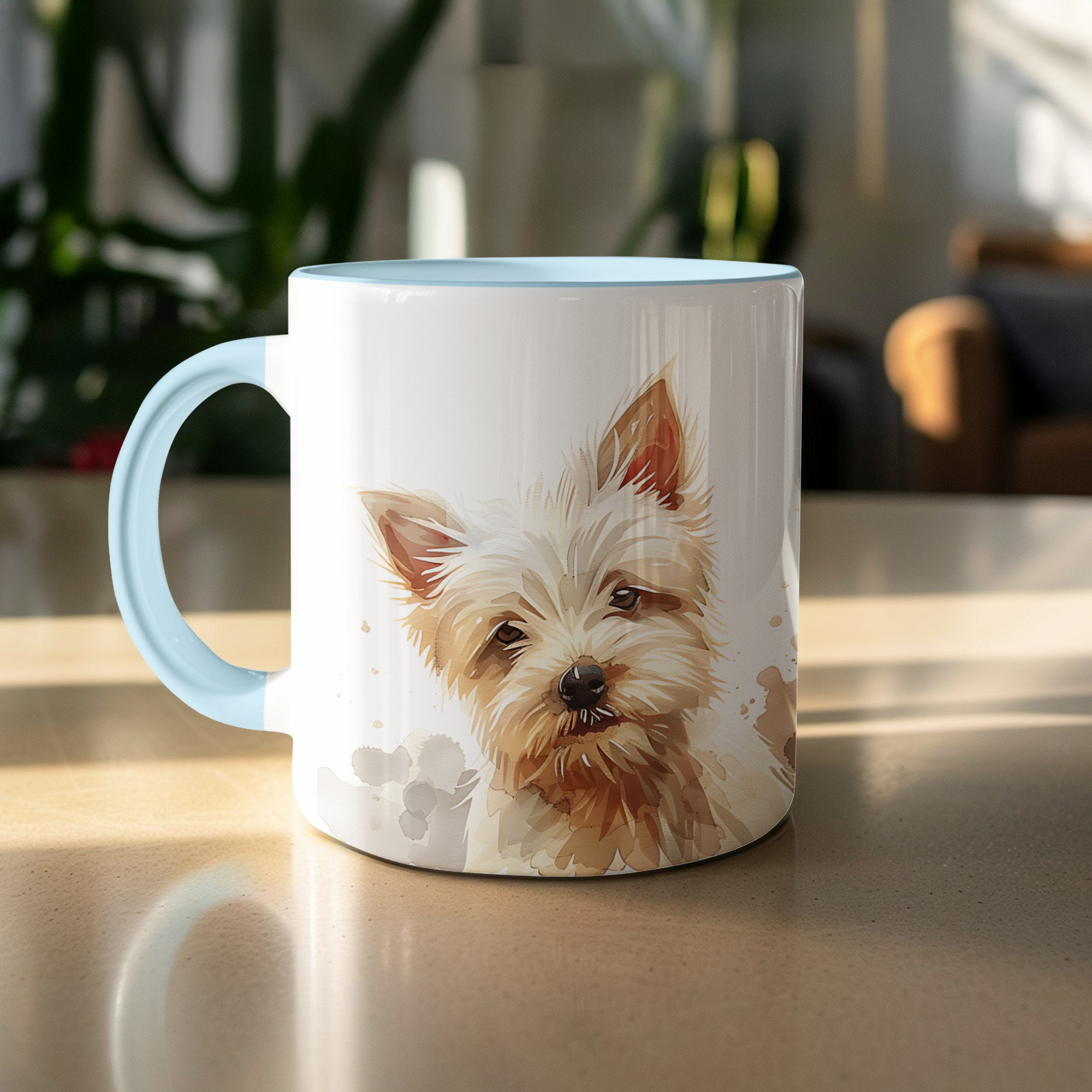 East Urban Home Set of 2 – 11oz Watercolour Samoyed Dog Design Coffee ...