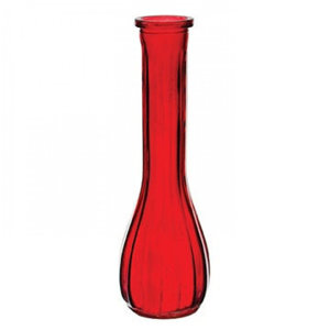 Wrought Studio™ Ruby Red Swirl Bud Vase | Wayfair