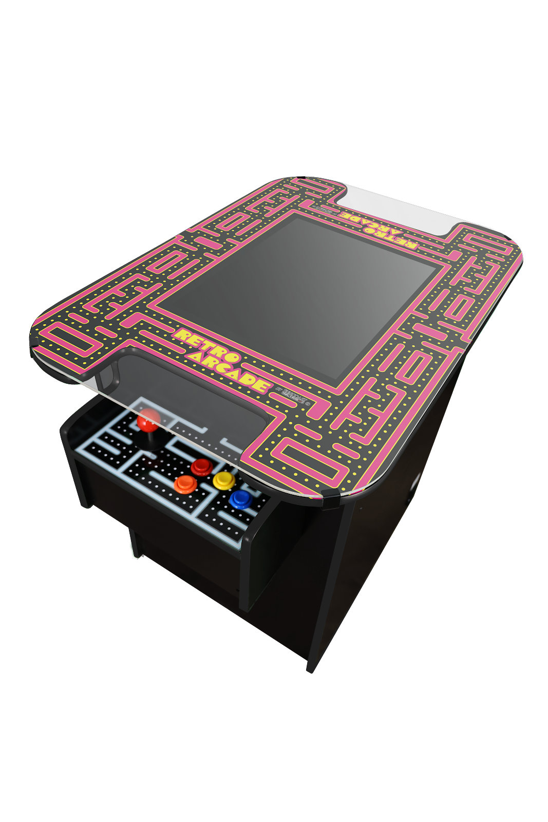 Suncoast Arcade Cocktail Arcade Machine with 19" Monitor and 60 Retro ...