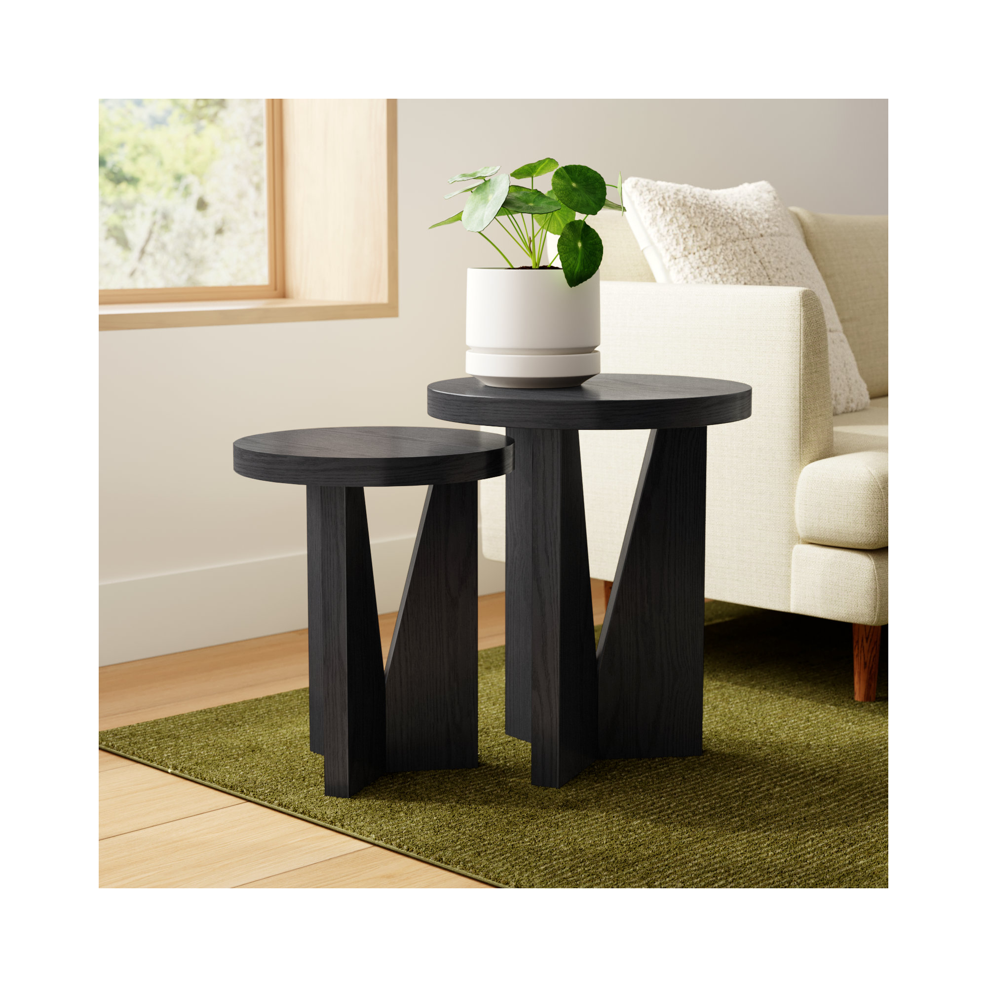 AllModern Bodiam Pedestal Nesting Tables & Reviews | AllModern