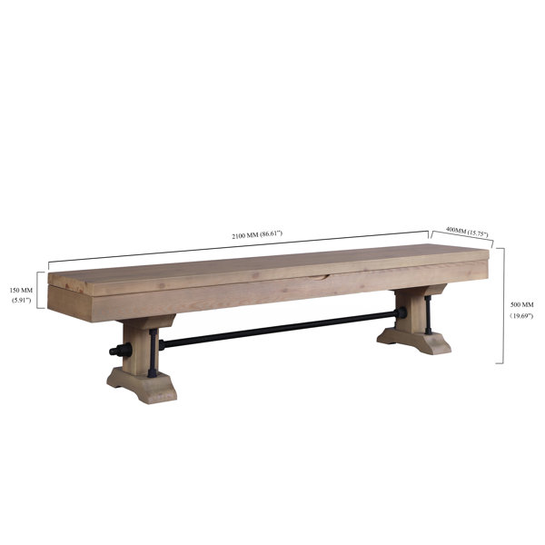 HomeSeason Billiard Bench with Storage for Manchester Pool Table ...