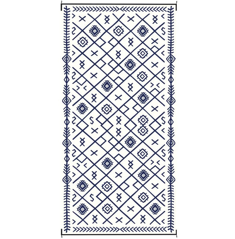 Dovecove Outdoor Reversible Patio Rug - Waterproof Plastic Straw Mat ...