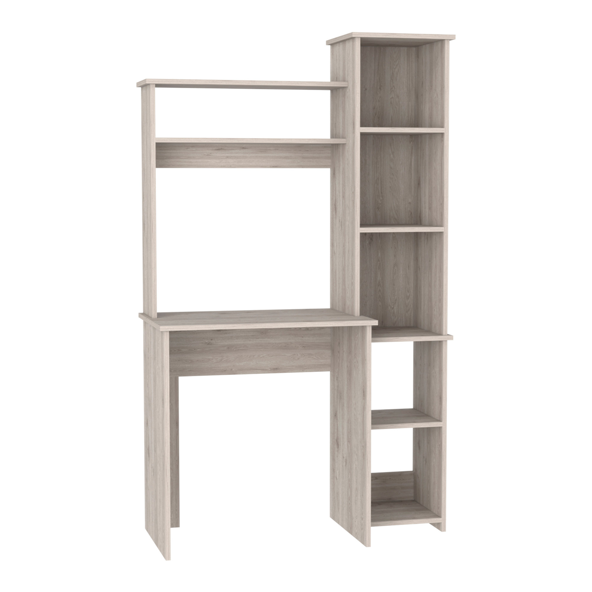 17 Stories Desk Logan, Five Cubbies, Light Grey Finish - Wayfair Canada