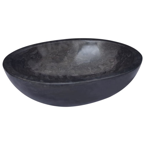 VidaXL 15.7'' Marble Oval Vessel Bathroom Sink | Wayfair