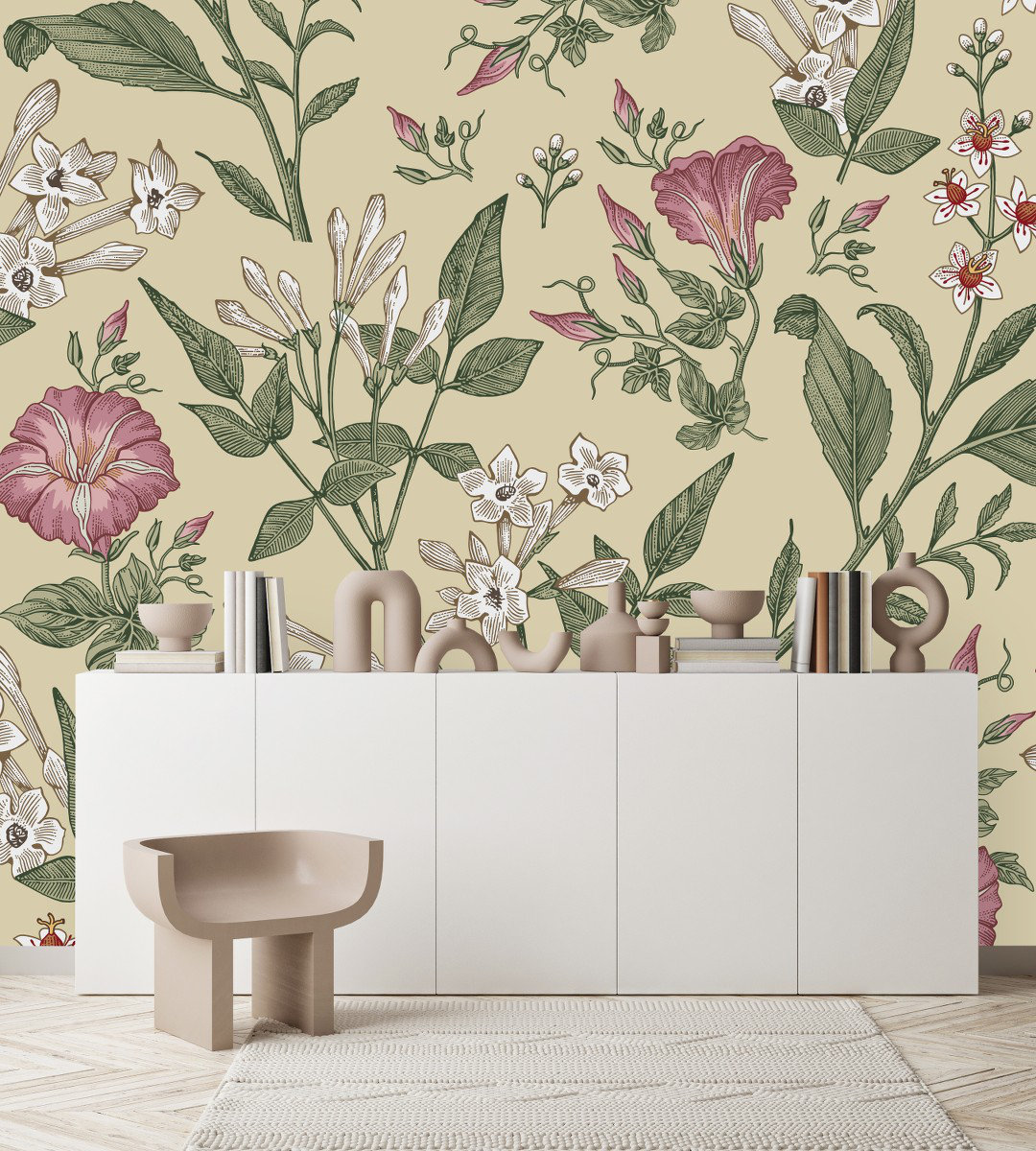 Red Barrel Studio Kenecia Peel & Stick Floral Wallpaper - Wayfair Canada