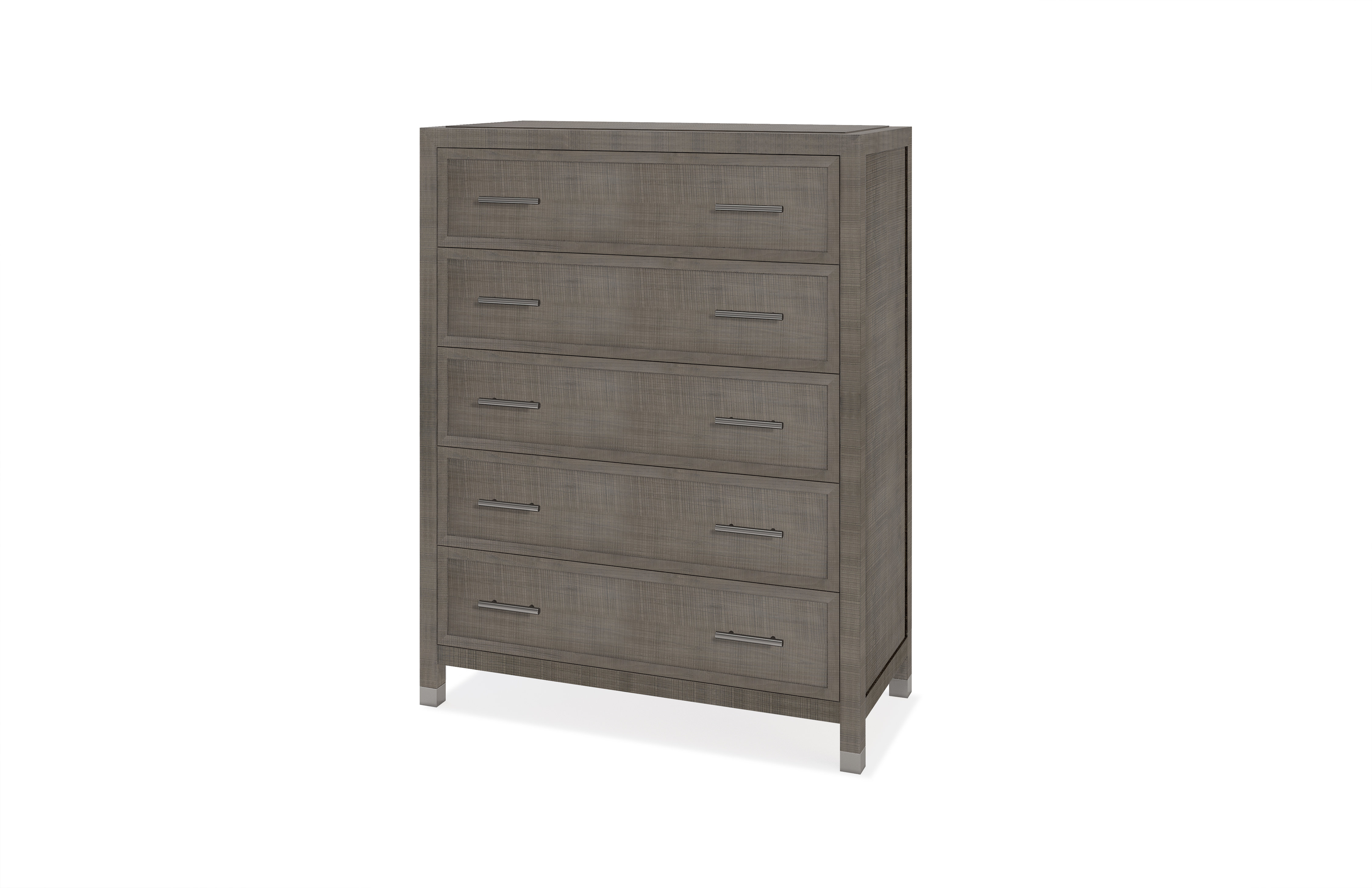 Latitude Run® Raffles Chest - 5 Drawer / Grey & Pewter - Wayfair Canada
