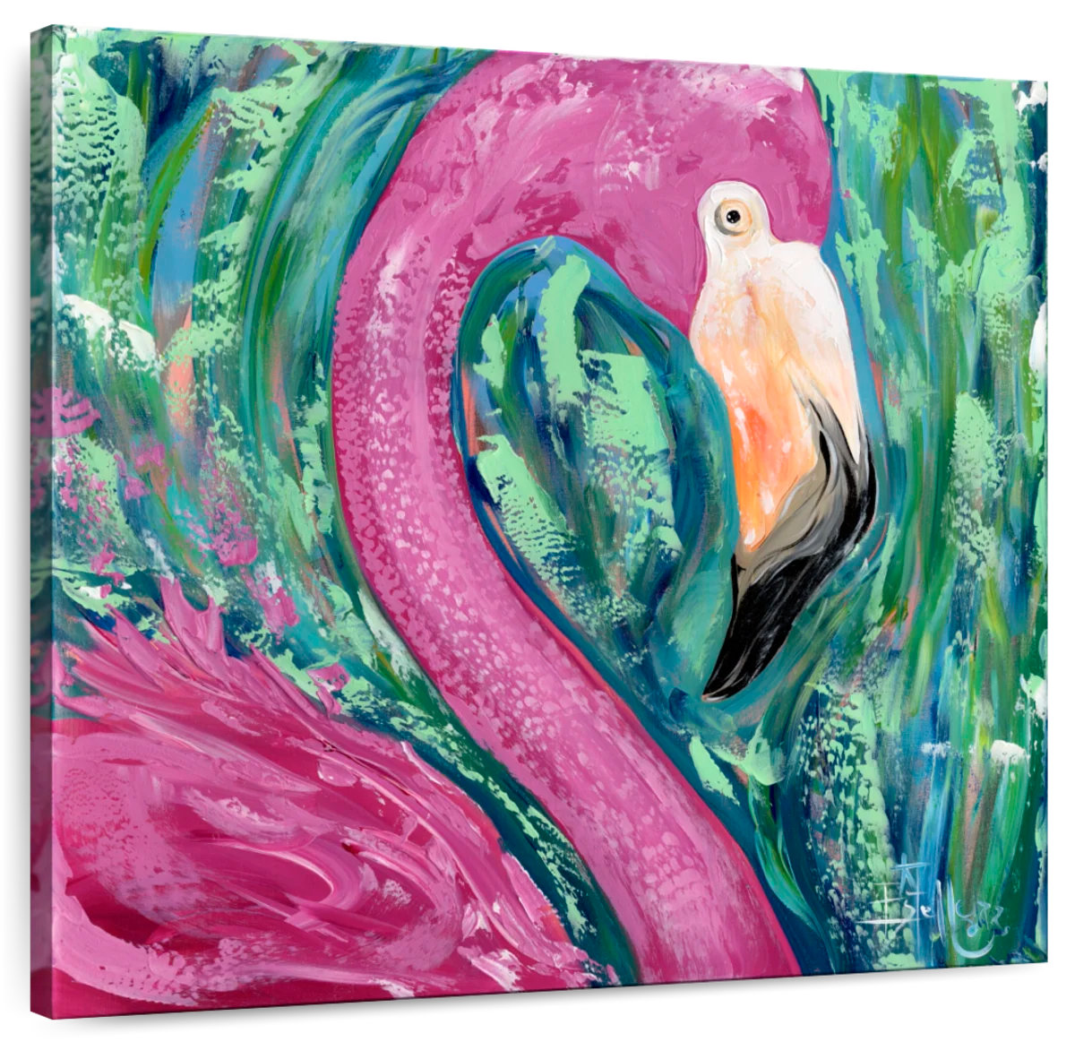 Ebern Designs Brampt Sweet Flamingo Portrait - Wayfair Canada