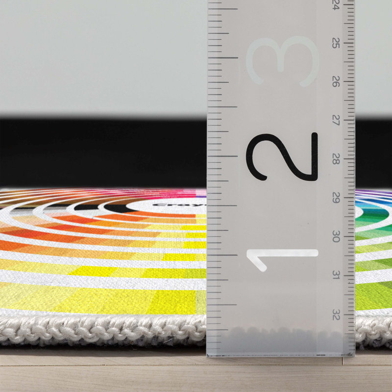 Well Woven Crayola Color Wheel Solid & Striped Multicolor Area Rug ...