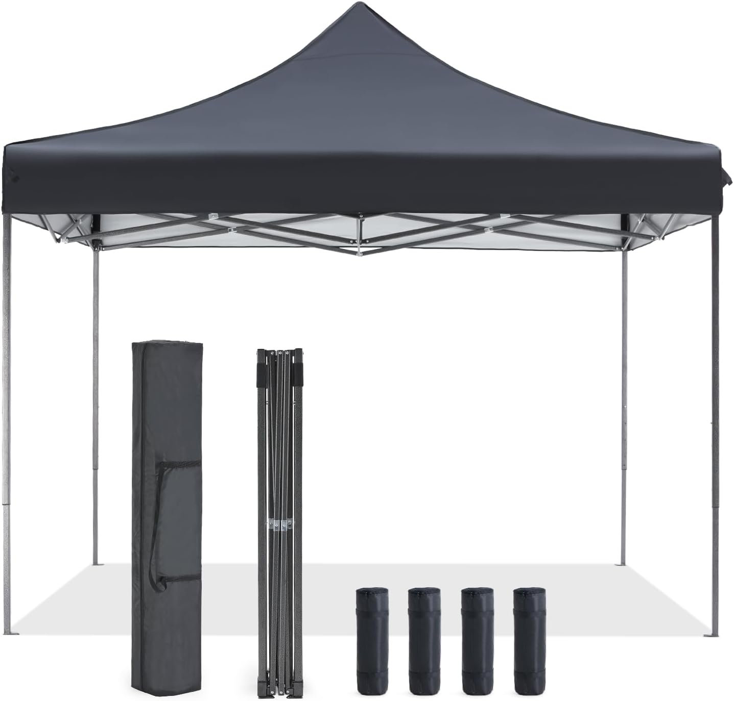 HOMEWELL Canopy Tent 10X10 Pop Up Canopy Heavy Duty Canopy Tents For ...