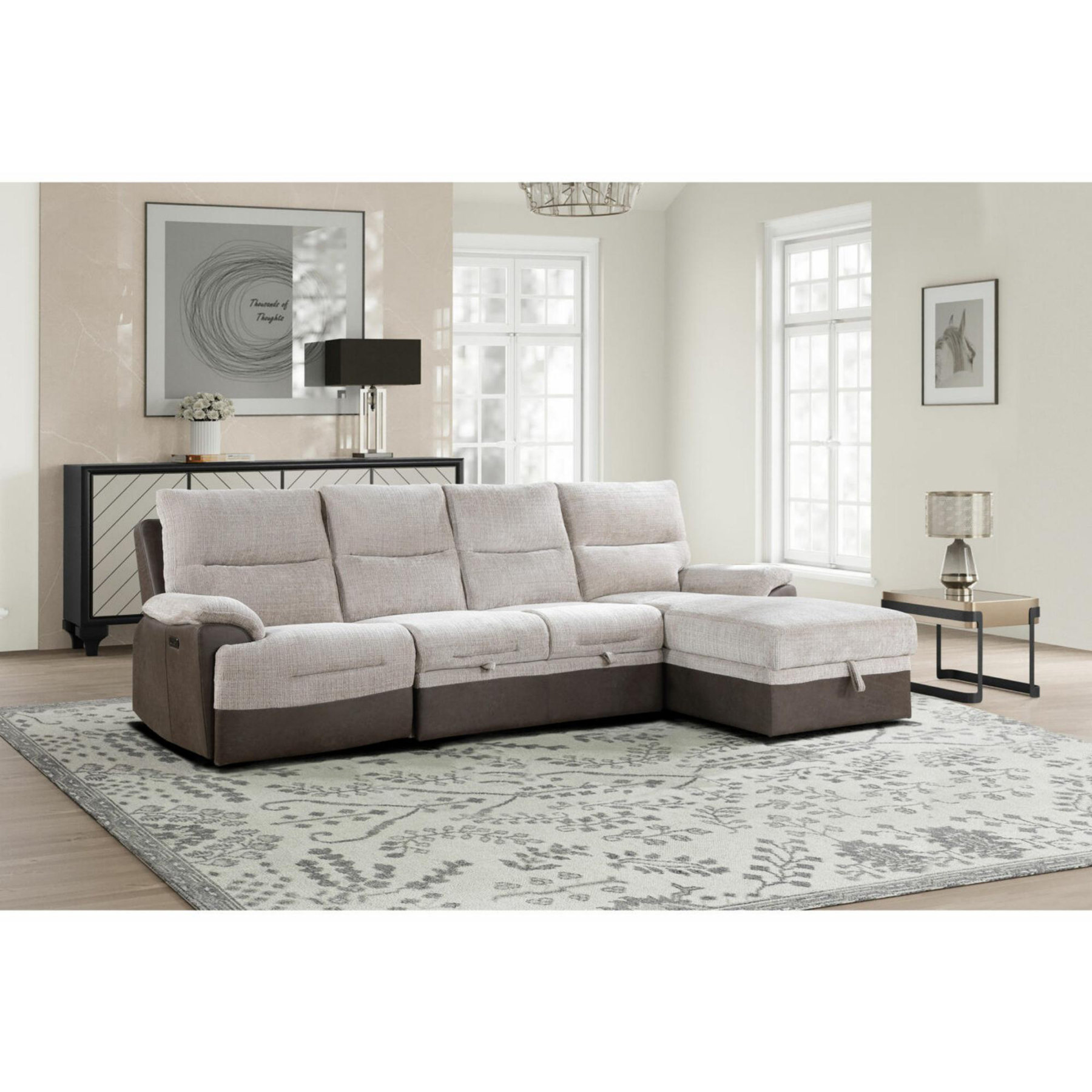 Latitude Run® Sofa with PO and USB interfaces - Wayfair Canada
