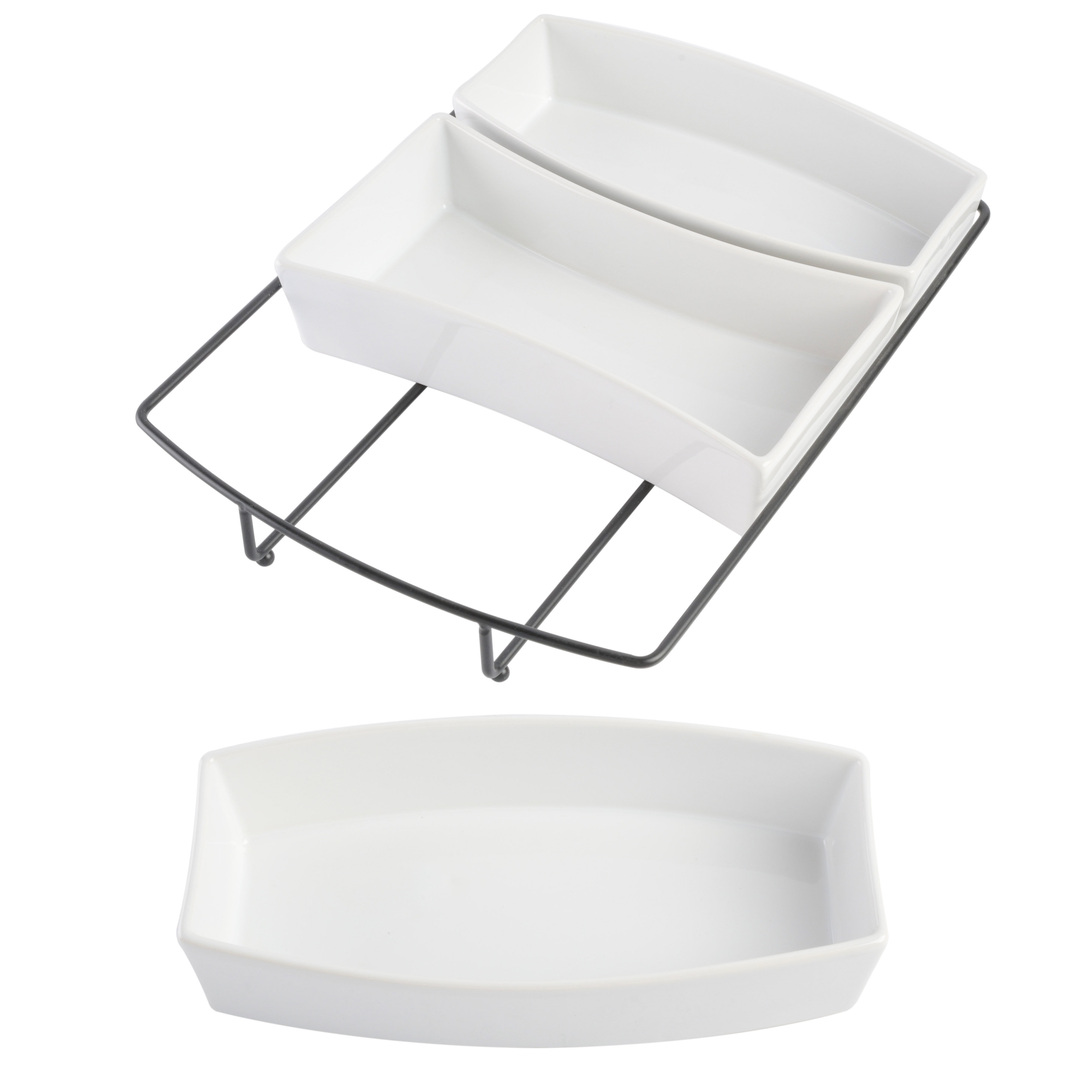 Gibson Home Gracious Dining Tidbit Dish Set W/Metal Stand - Wayfair Canada