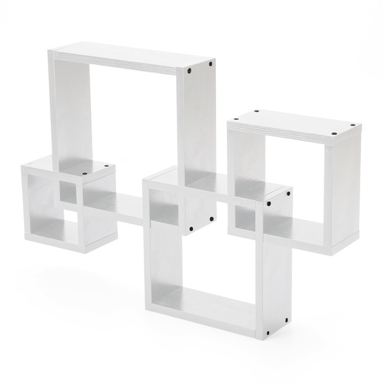 Metro Lane Bostow 4 Piece Square Floating Shelf | Wayfair.ie