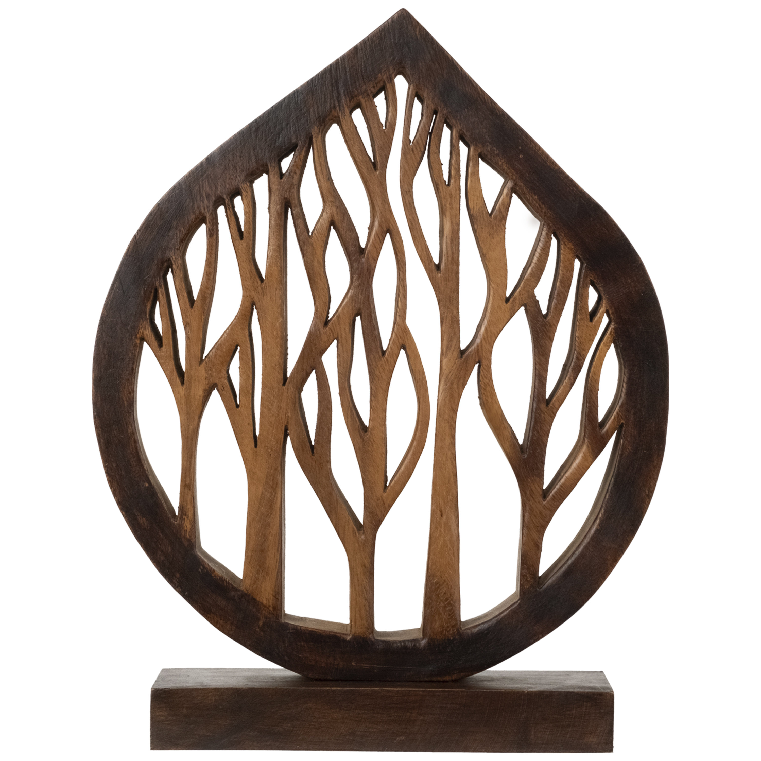 Red Barrel Studio® Handcrafted Solid Acacia Wooden Sculptures ...