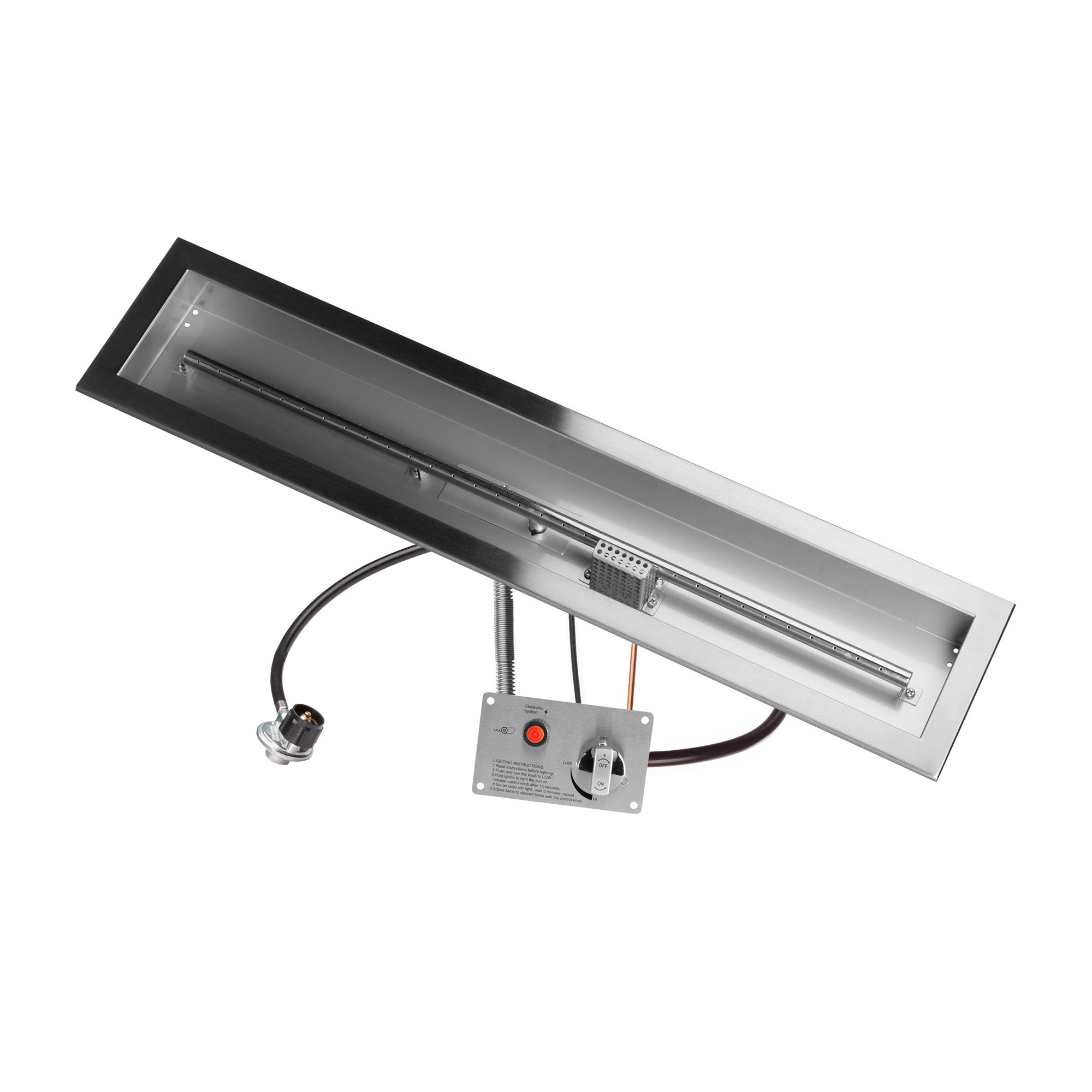 Celestial Fire Glass Linear CSA Certified Fire Pit Burner Kit ...