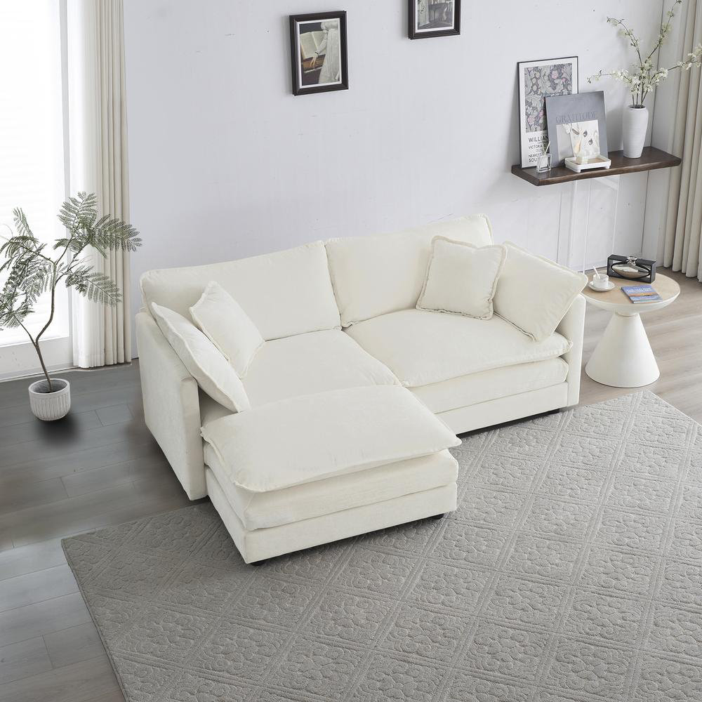 Ivy Bronx Two-Seater Sofa with 1 Footrest | Wayfair