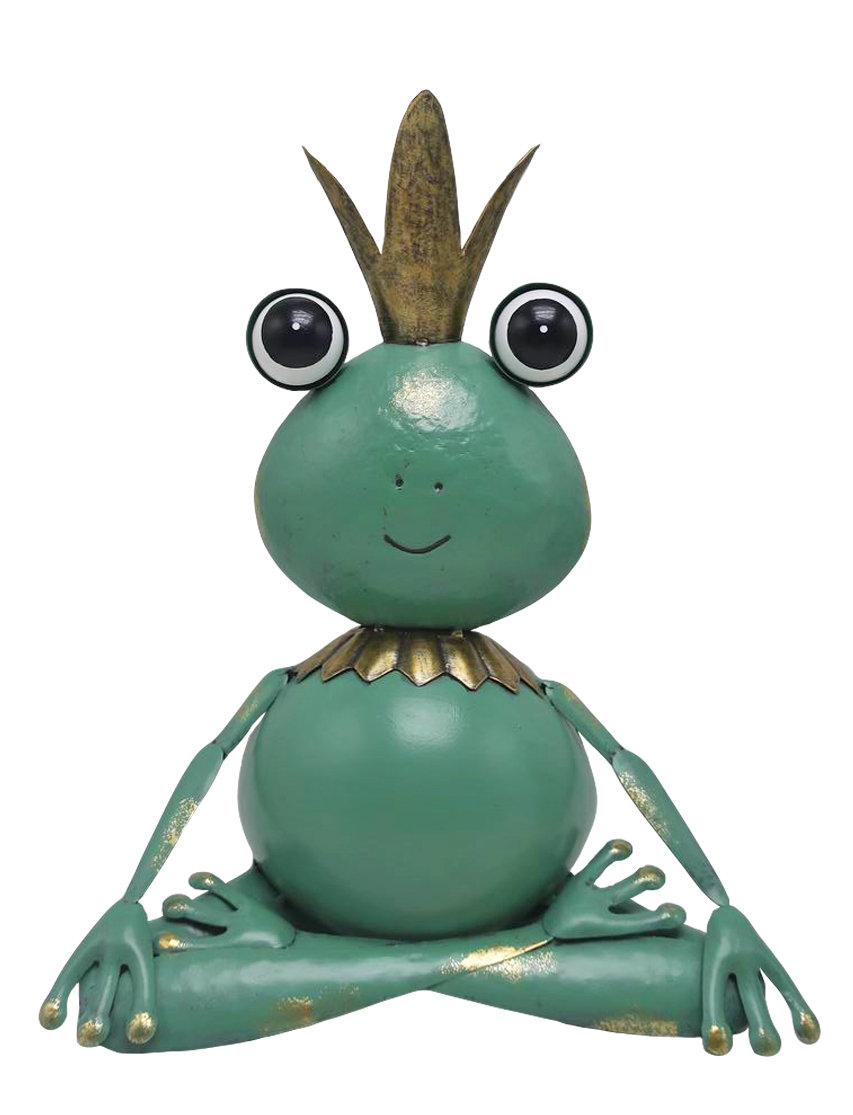 Continental Art Center Frog Prince Statue with Legs Crossed - Wayfair ...
