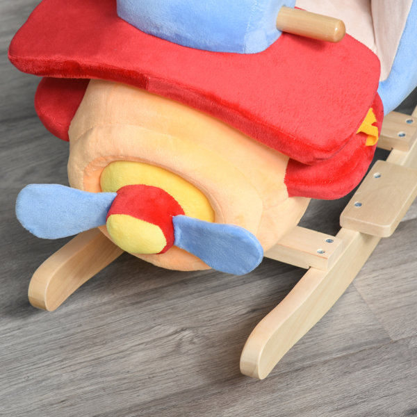 Qaba Kids Plush Airplane Rocker & Reviews | Wayfair