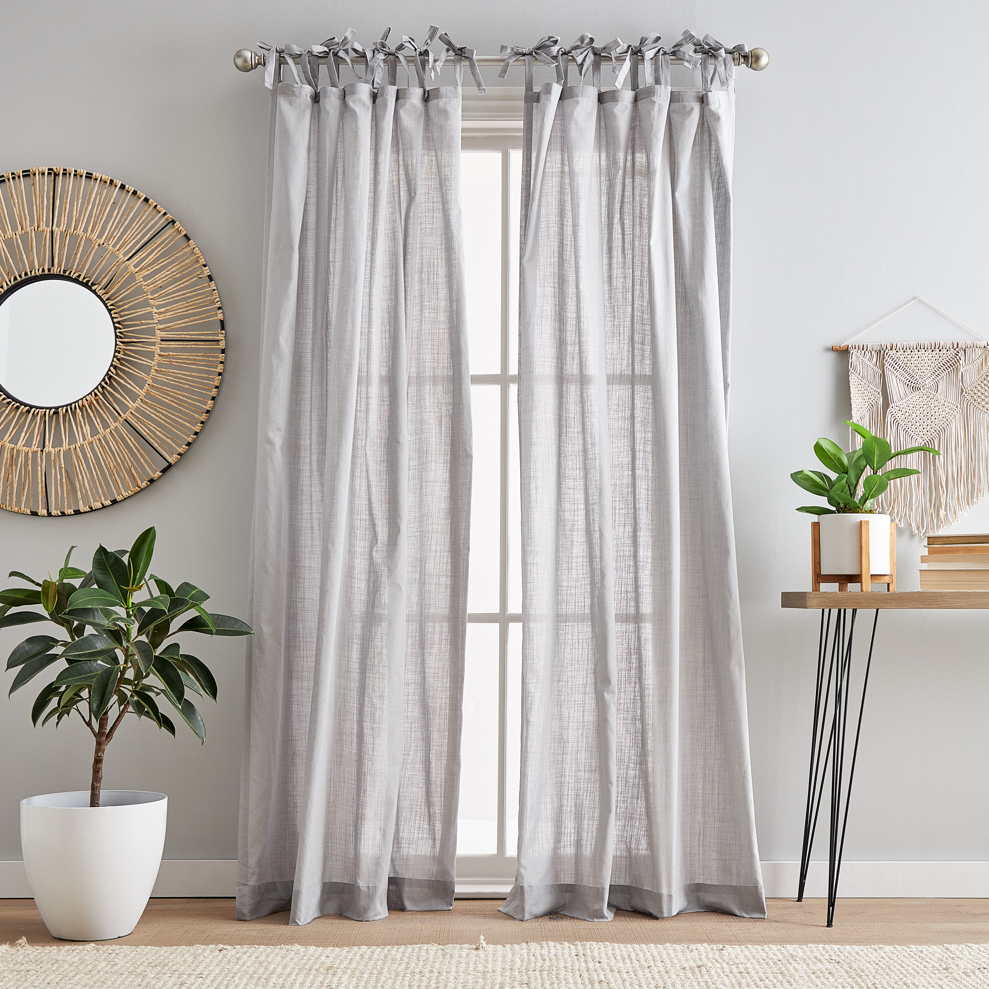 Peri Home Cotton Blend Sheer Curtains / Drapes Pair & Reviews | Wayfair