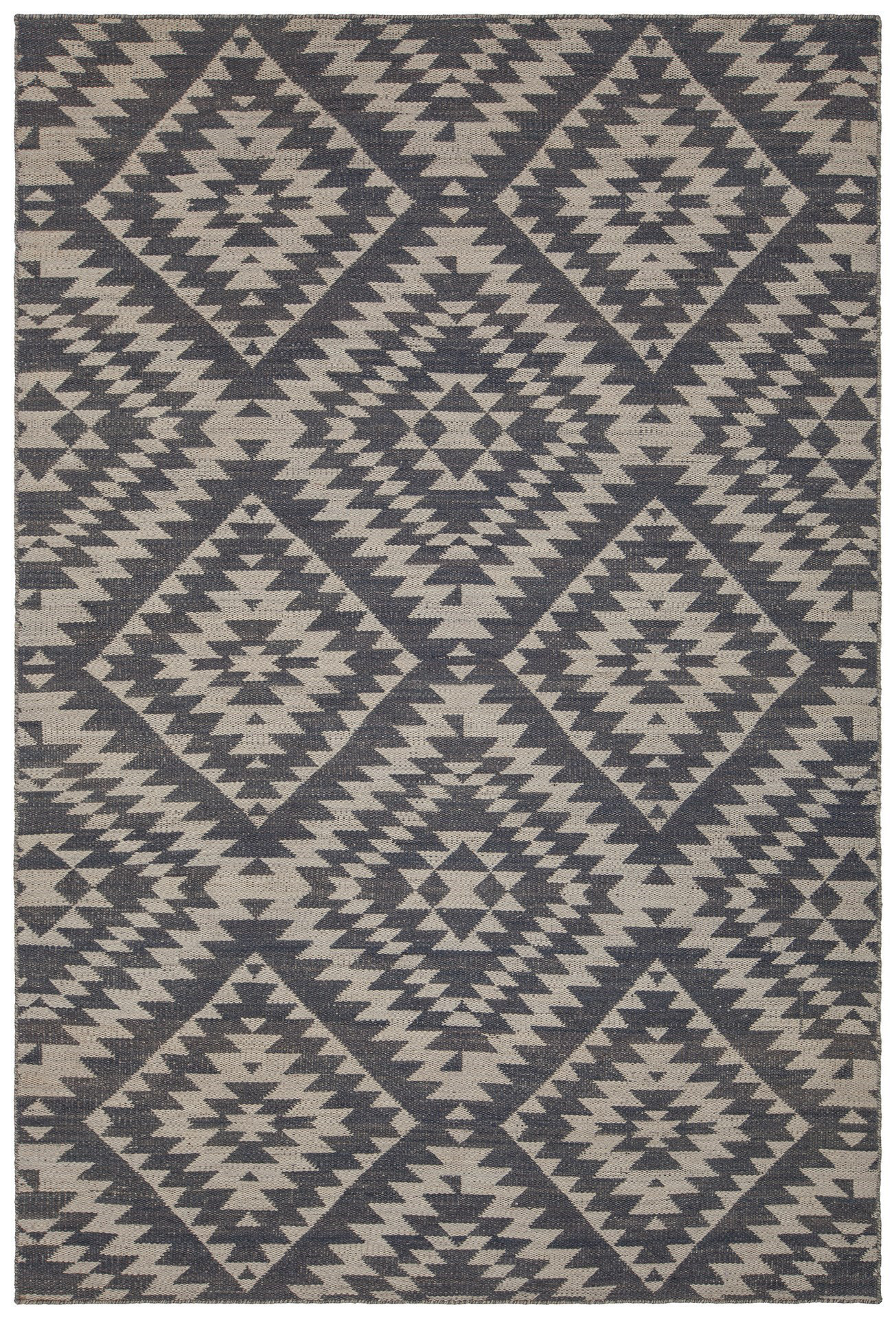 Chandra Rugs Winnie Hand-Woven Black/Beige Area Rug | Wayfair