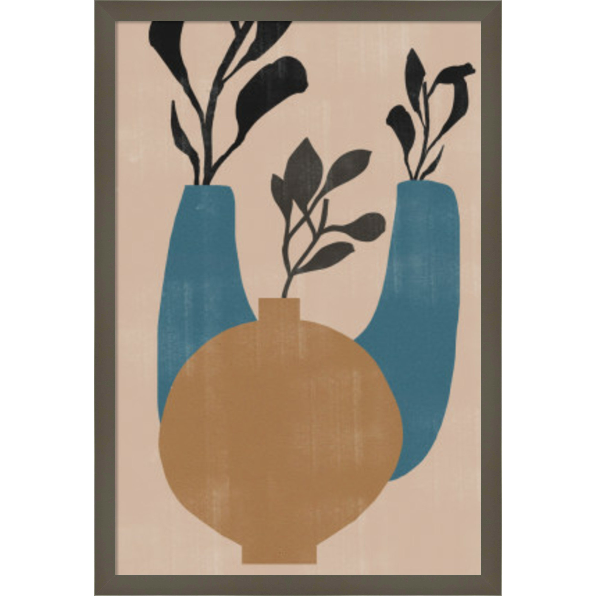Joss & Main Fredi Vases No 7 by The MIUUS STUDIO - Framed Art Print ...